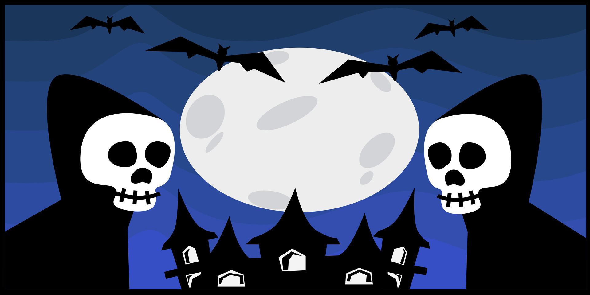 Happy Halloween Flat Design Background Halloween Wallpaper Halloween