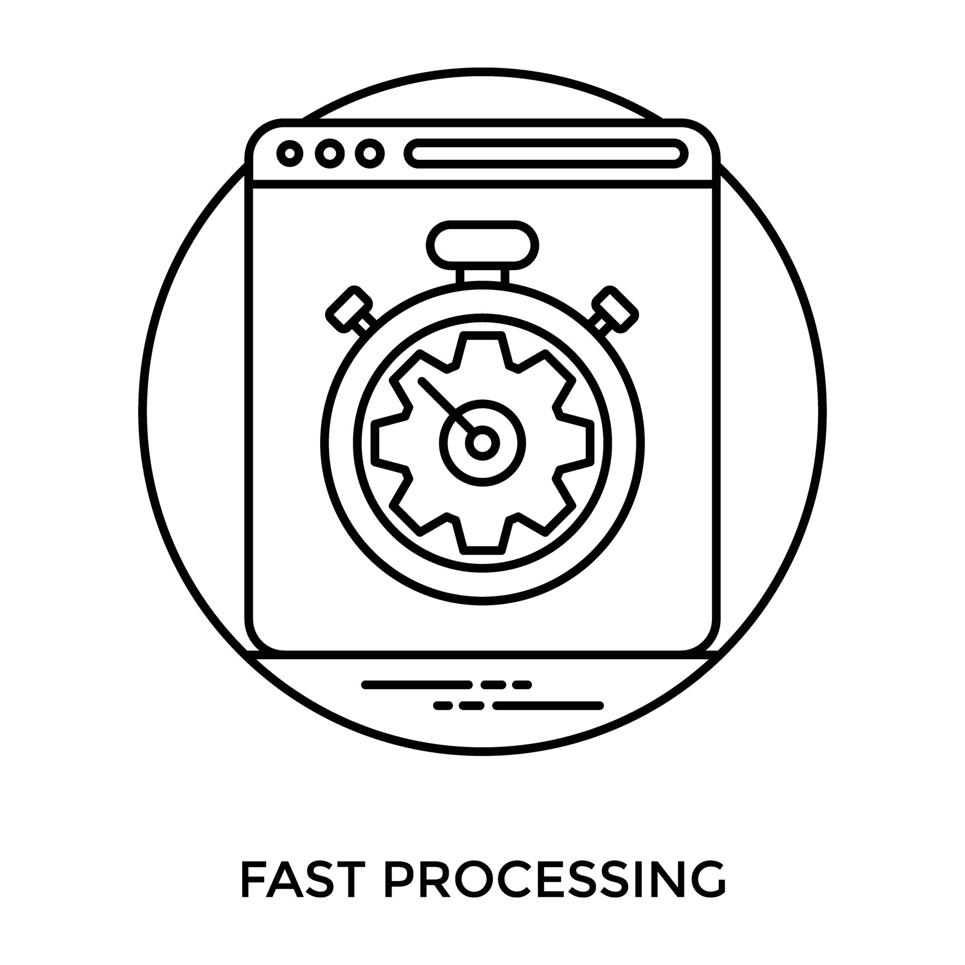 Web page with speedometer showing high speed conceptualizing fast ...