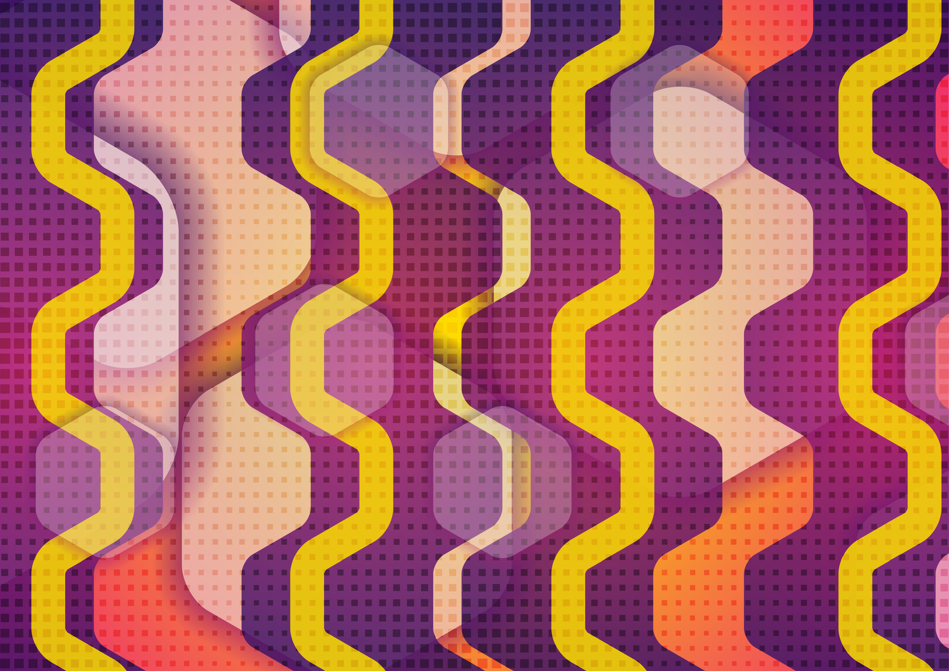 Retro geometric abstract orange violet tech background 27194619 Vector ...
