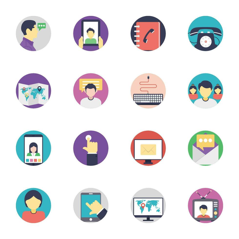 Premium Set of Flat Communication Network Icons 27194731 Vector Art at ... Premium Set of Flat Communication Network Icons 27194731 Vector Art at ...