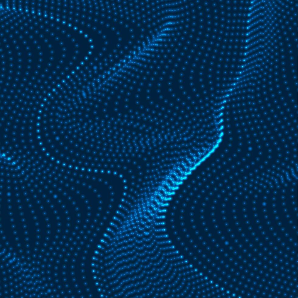 Futuristic refracted dotted lines waves abstract background 27195042 Vector Art at Vecteezy