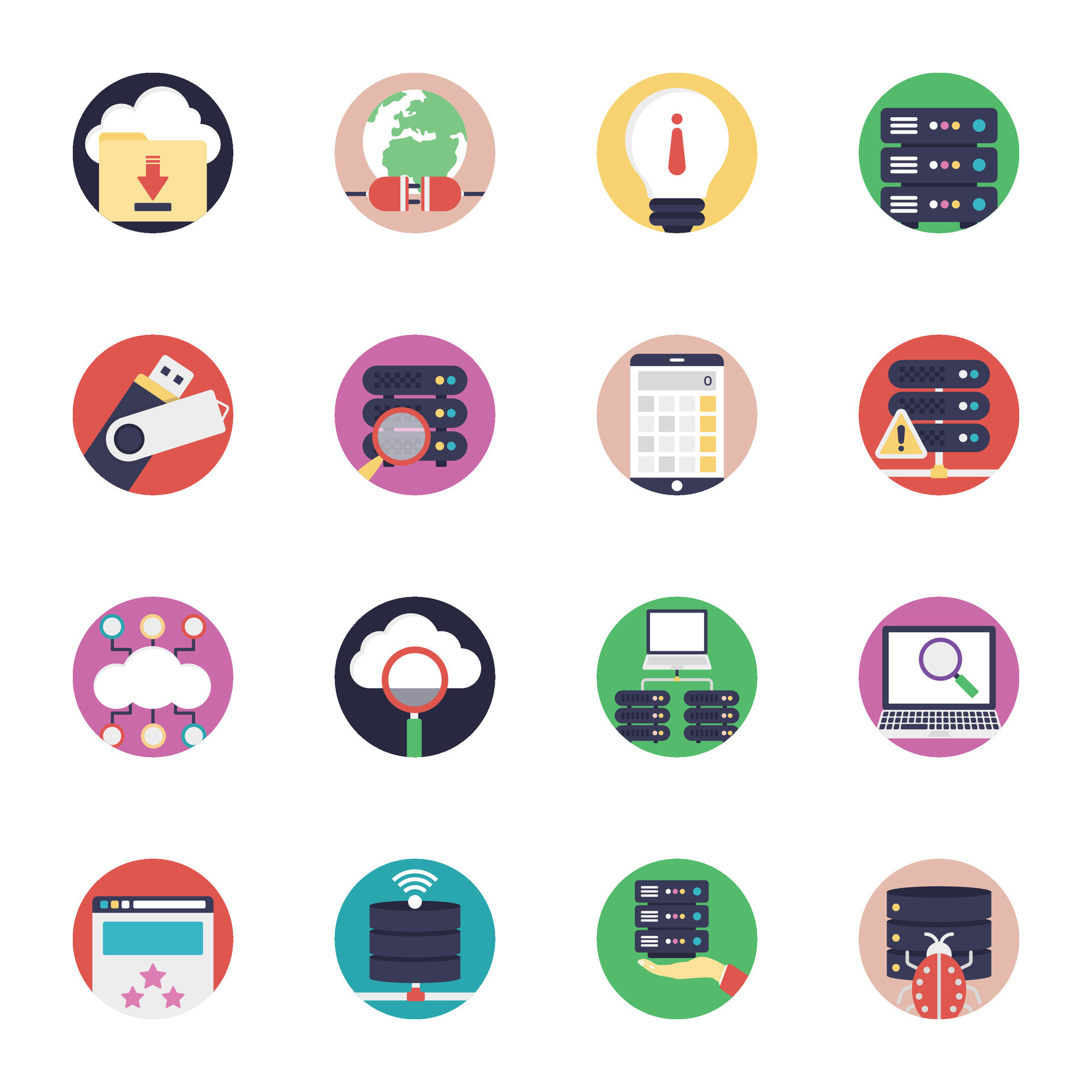 Database and Cloud Technology Icons Set 27197168 Vector Art at Vecteezy