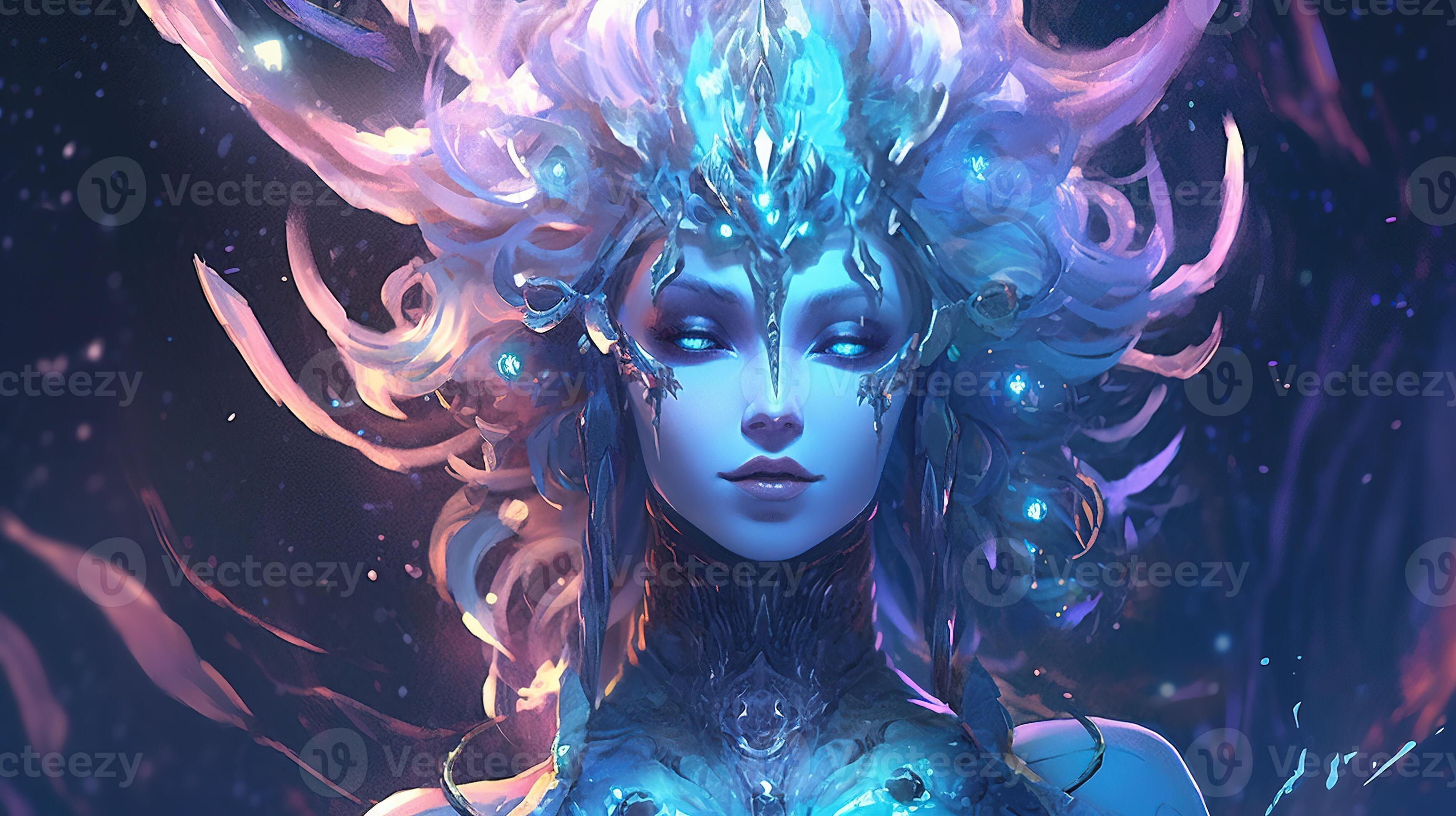 cosmic entities, digital art illustration, Generative AI 27197680 Stock Photo at Vecteezy