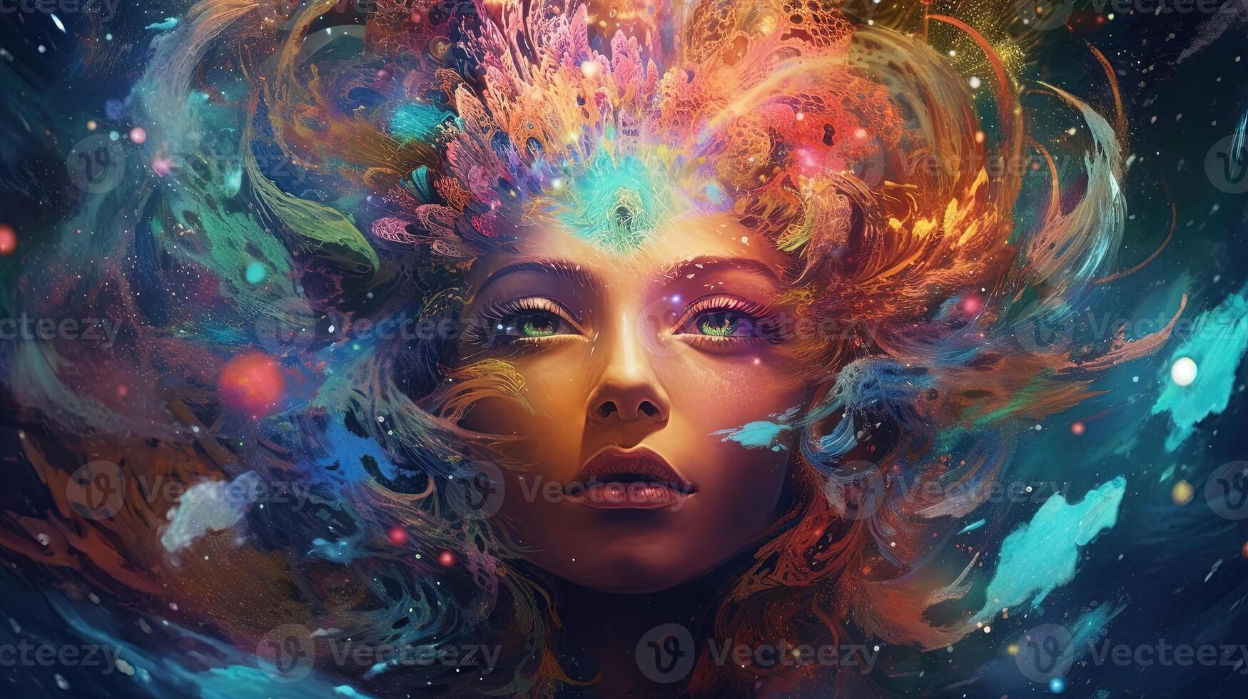 cosmic vision, digital art illustration, Generative AI 27197695 Stock ... cosmic vision, digital art illustration, Generative AI 27197695 Stock ...