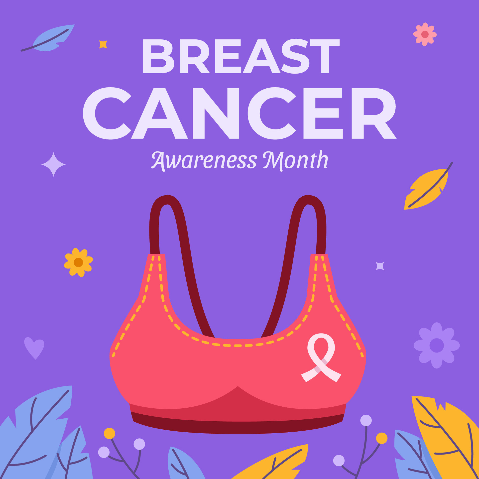 Bra For Breast Cancer Awareness Campaign 27198825 Vector Art At Vecteezy