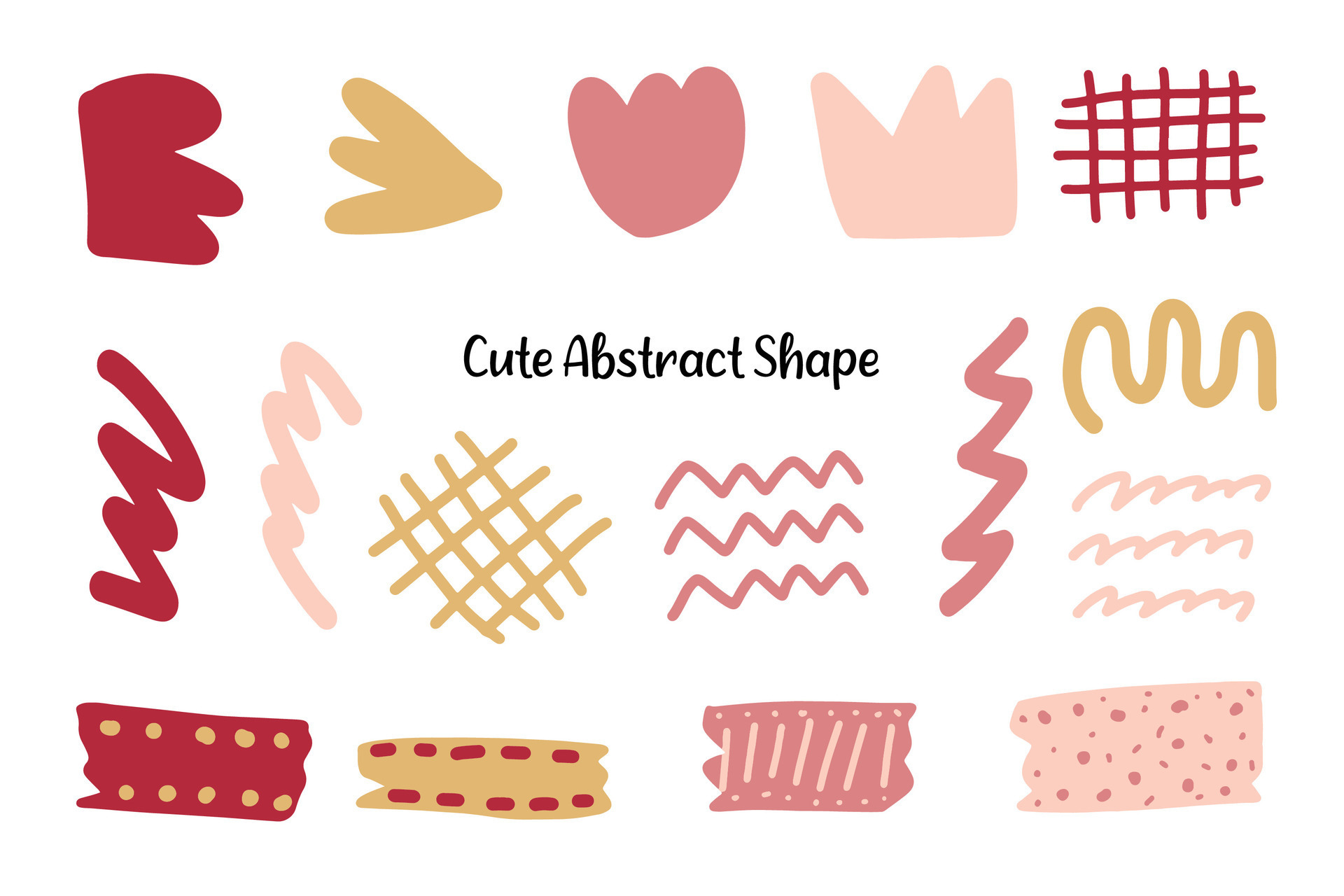 Aesthetic Modern Abstract Shape Collection 27198938 Vector Art at Vecteezy