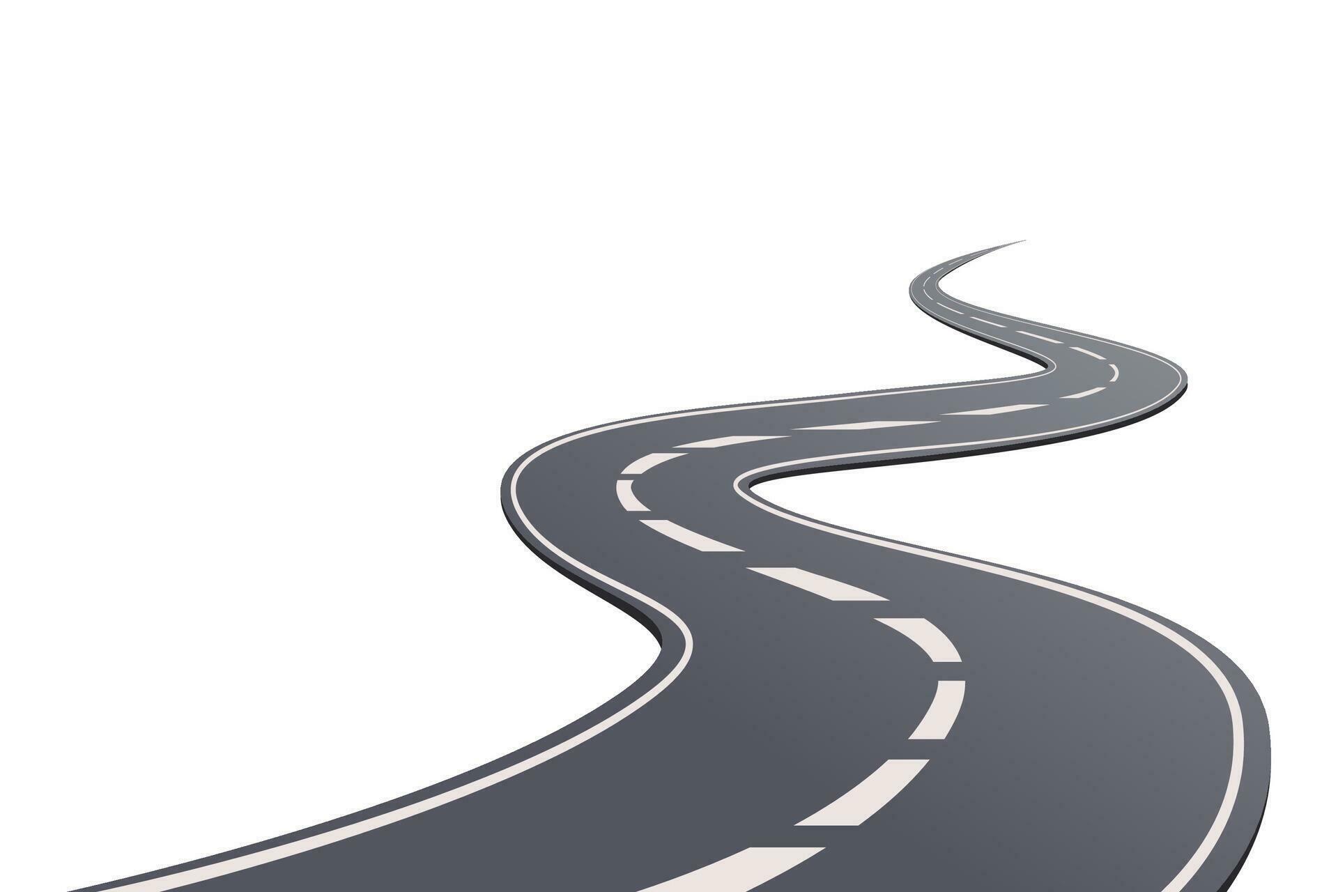 winding road isolated on transparent background. 27199047 Vector Art at ...