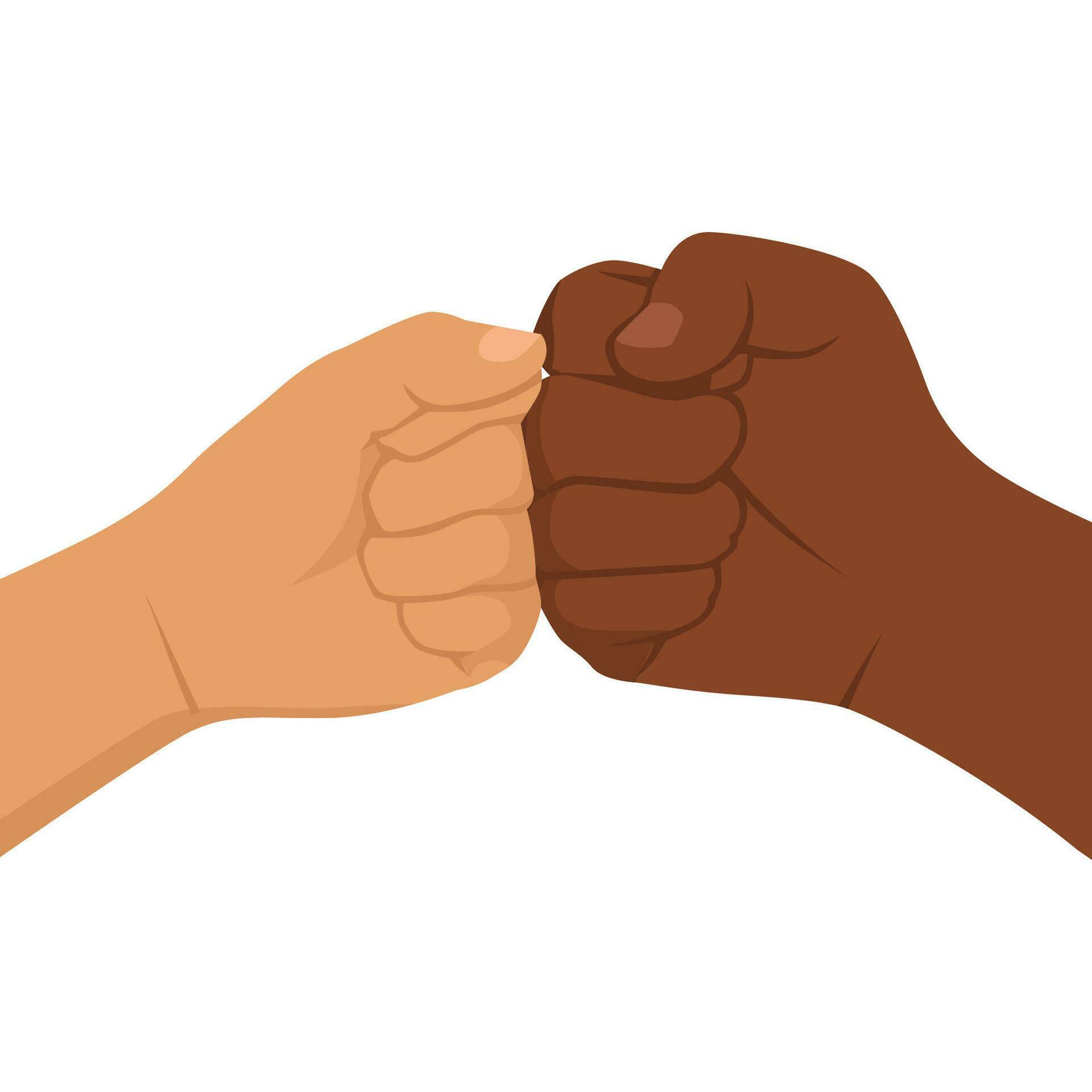 Fist Bump Healthy Diverse Hands Social Distance Greeting Symbol. 27199780 Vector Art at Vecteezy