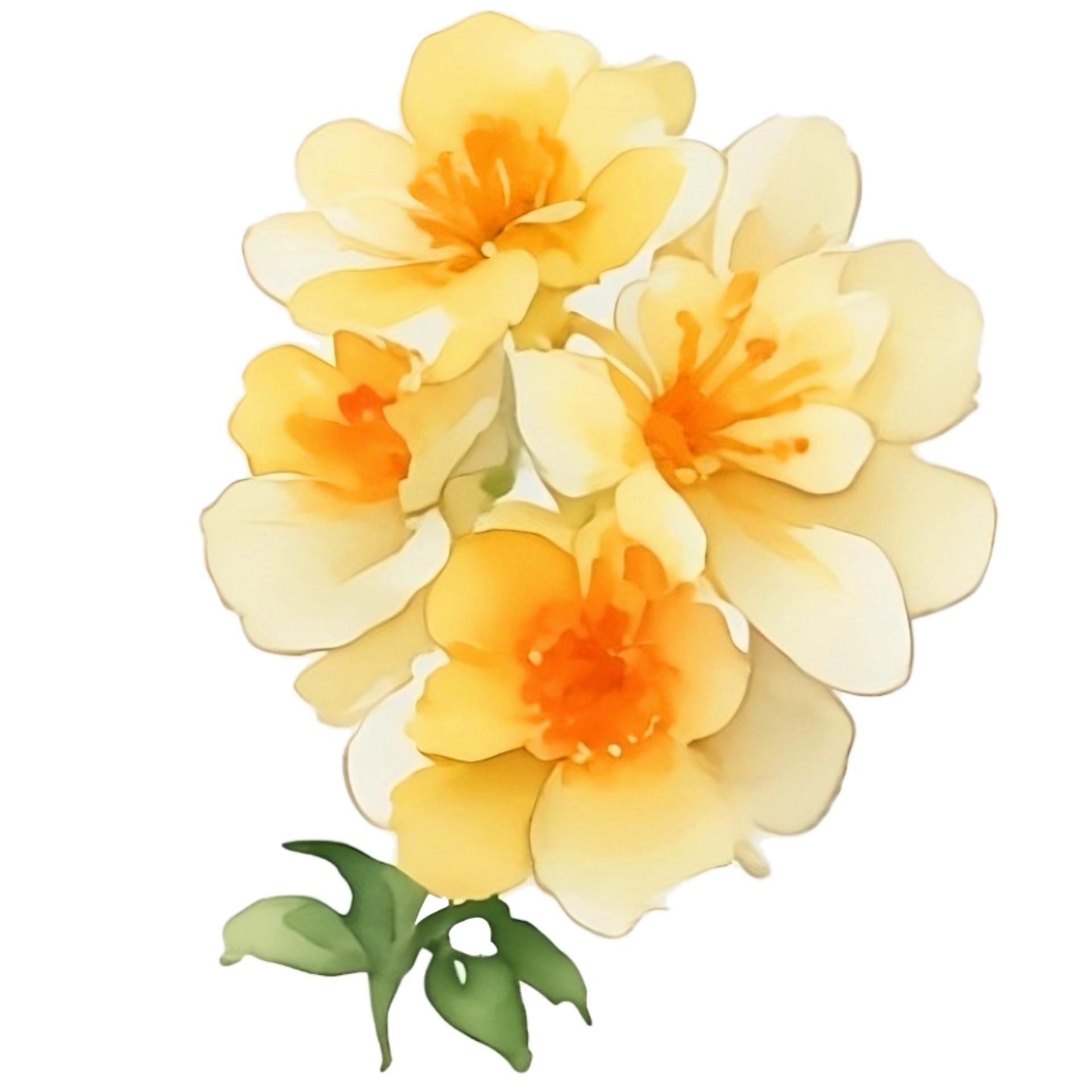 Yellow Flower Watercolor 27201395 Png