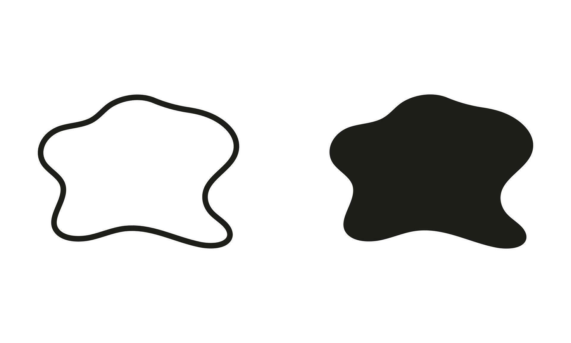Irregular Liquid Design Form Organic Blob Random Shape Line And