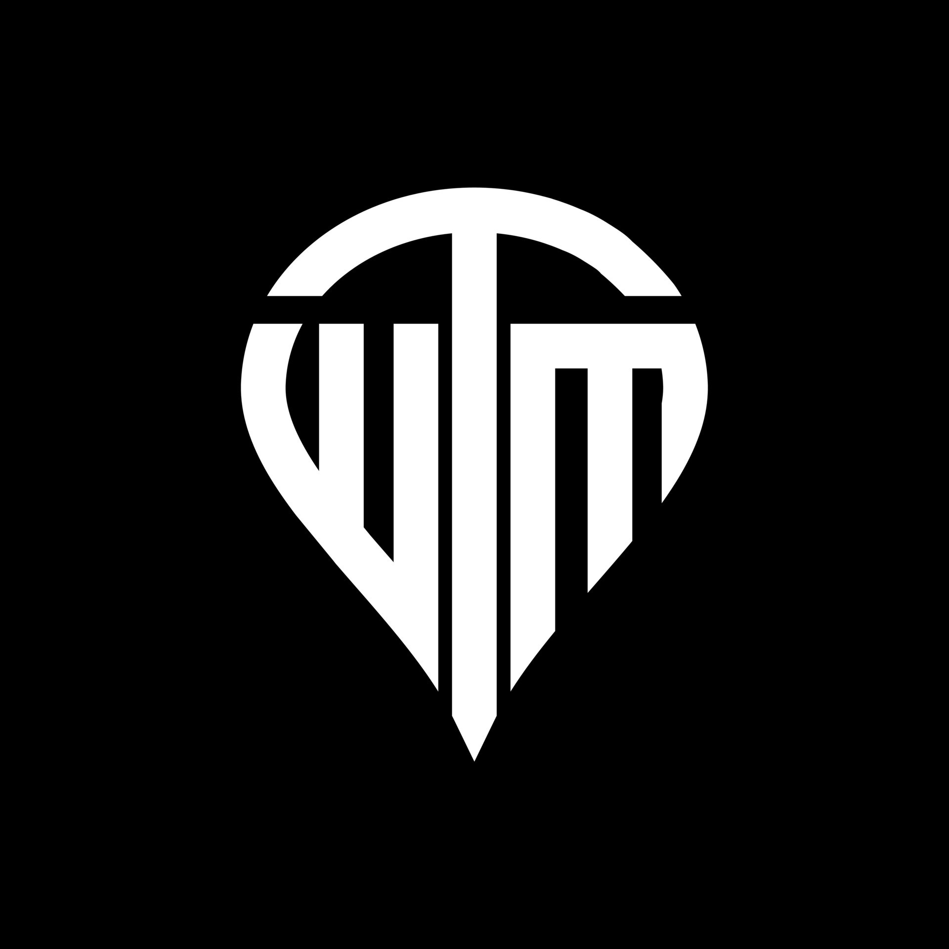 wtm letra logo diseño. wtm creativo monograma iniciales letra logo concepto. wtm único moderno ...