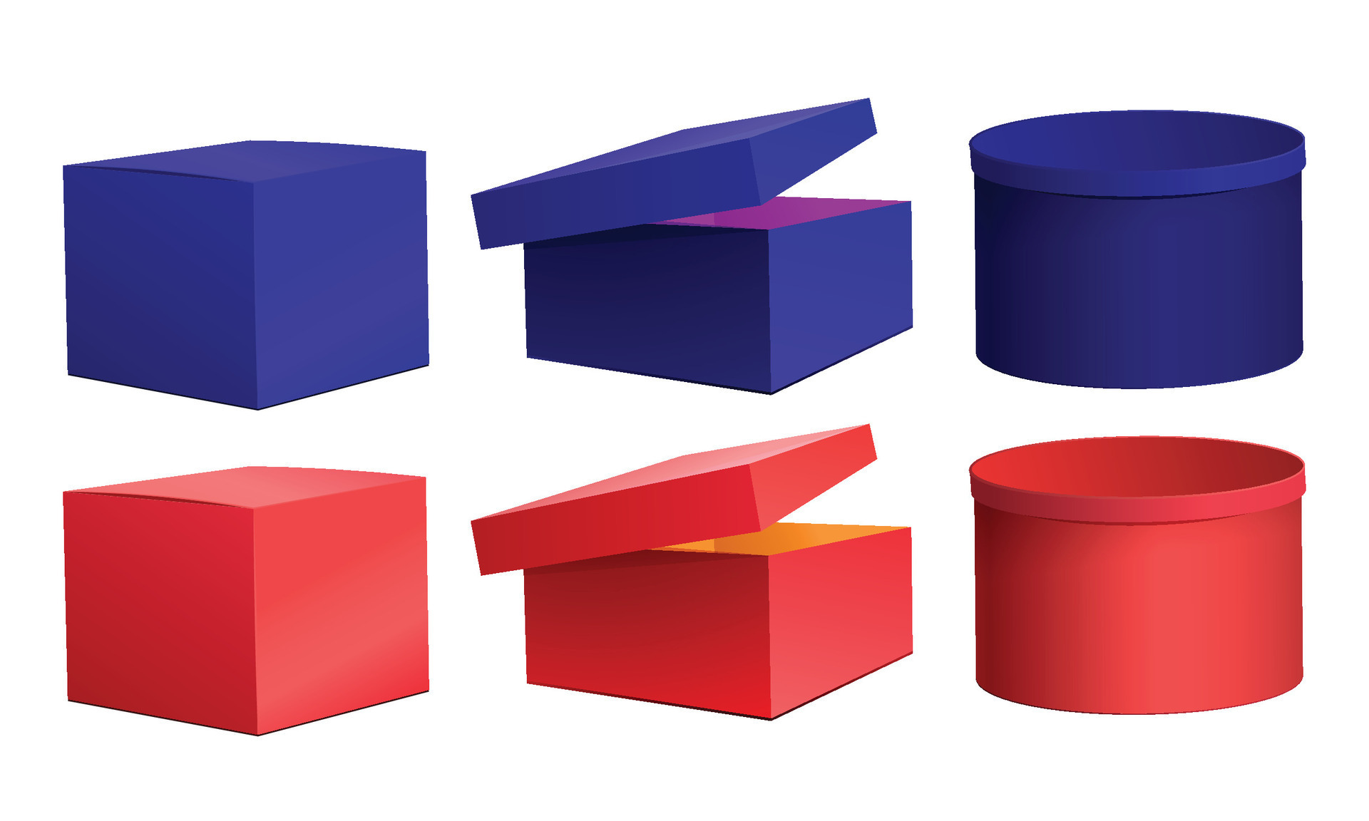 Vector Cardboard Boxes Illustration Collection 27204485 Vector Art At