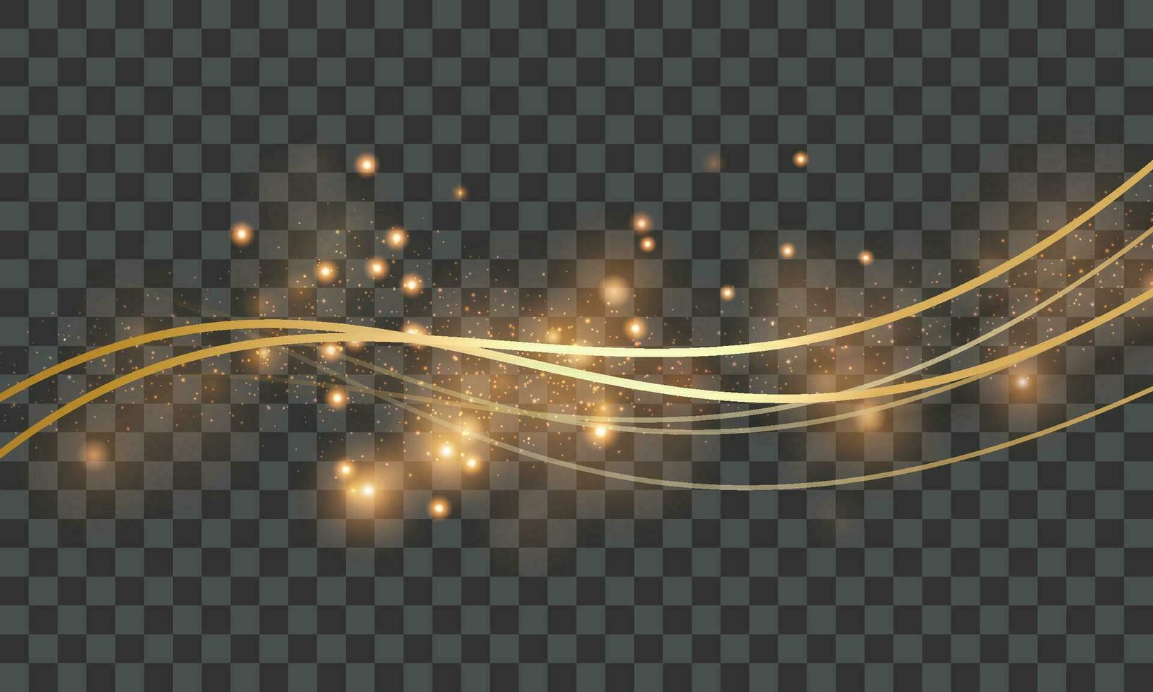 Vector golden light wave effect with no background 27205083 Vector Art at Vecteezy
