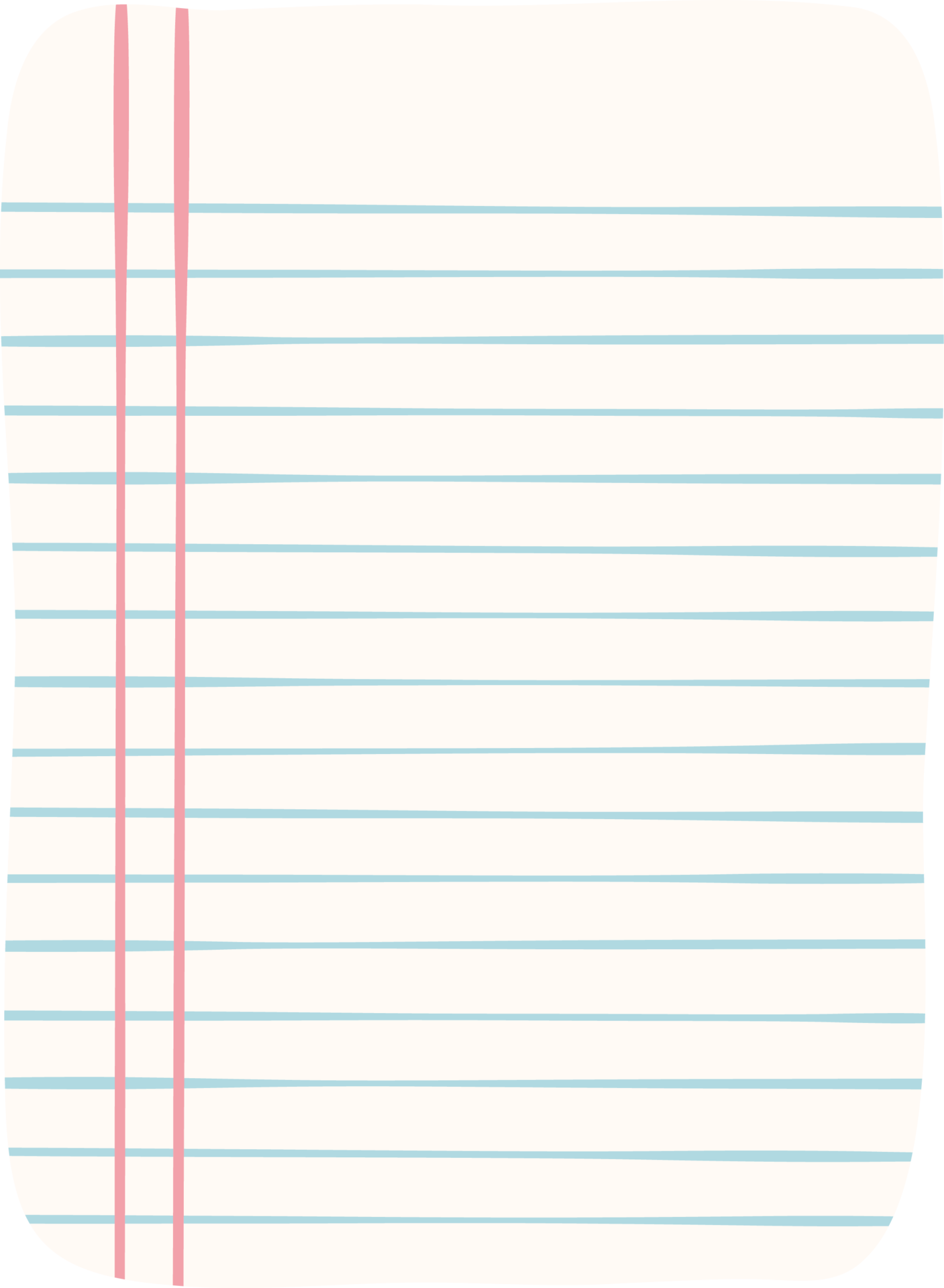 cute lined paper note pastel doodle , Creative Office Supplies ...