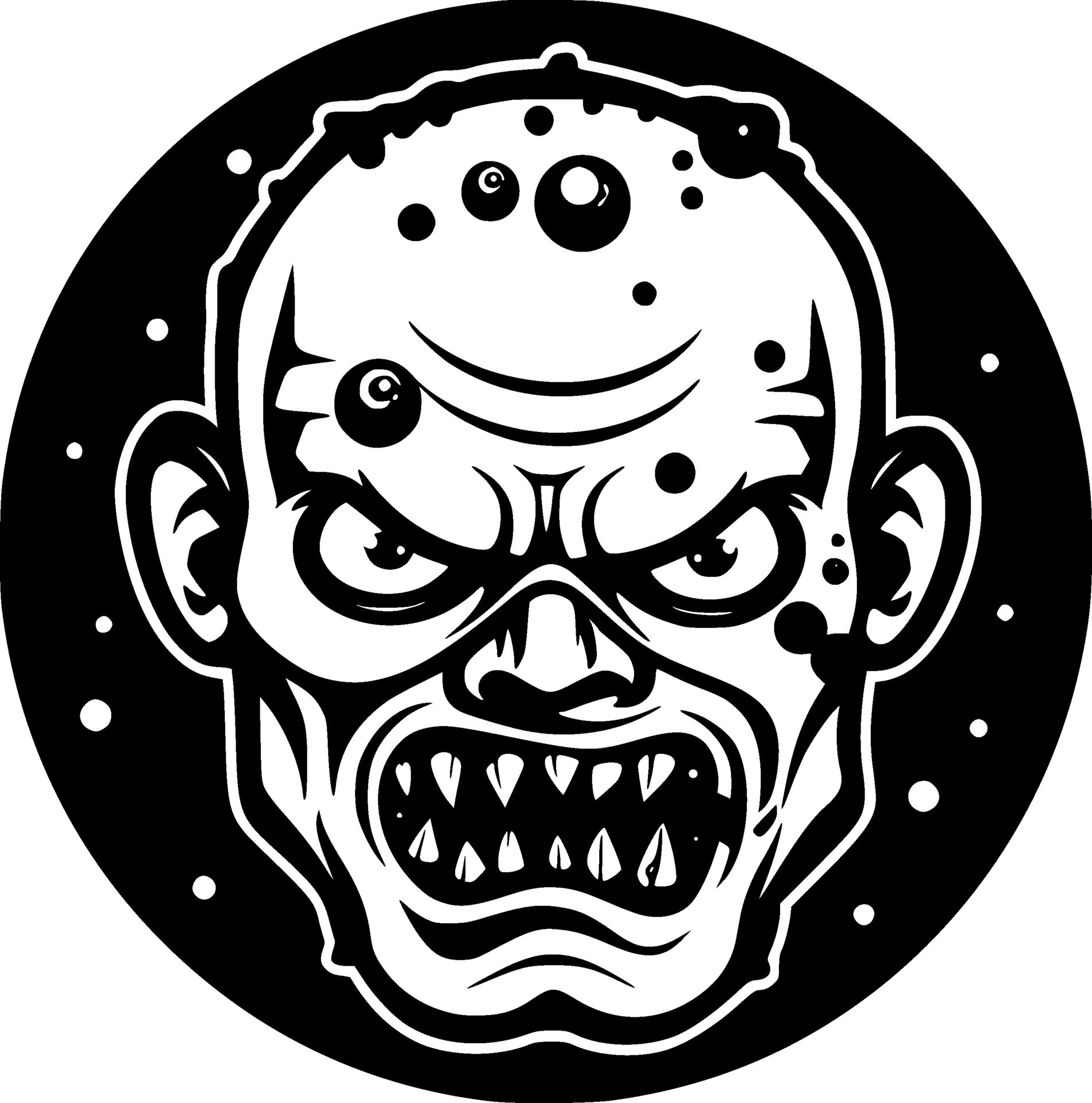 Zombie - Minimalist and Flat Logo - Vector illustration 27209175 Vector ...