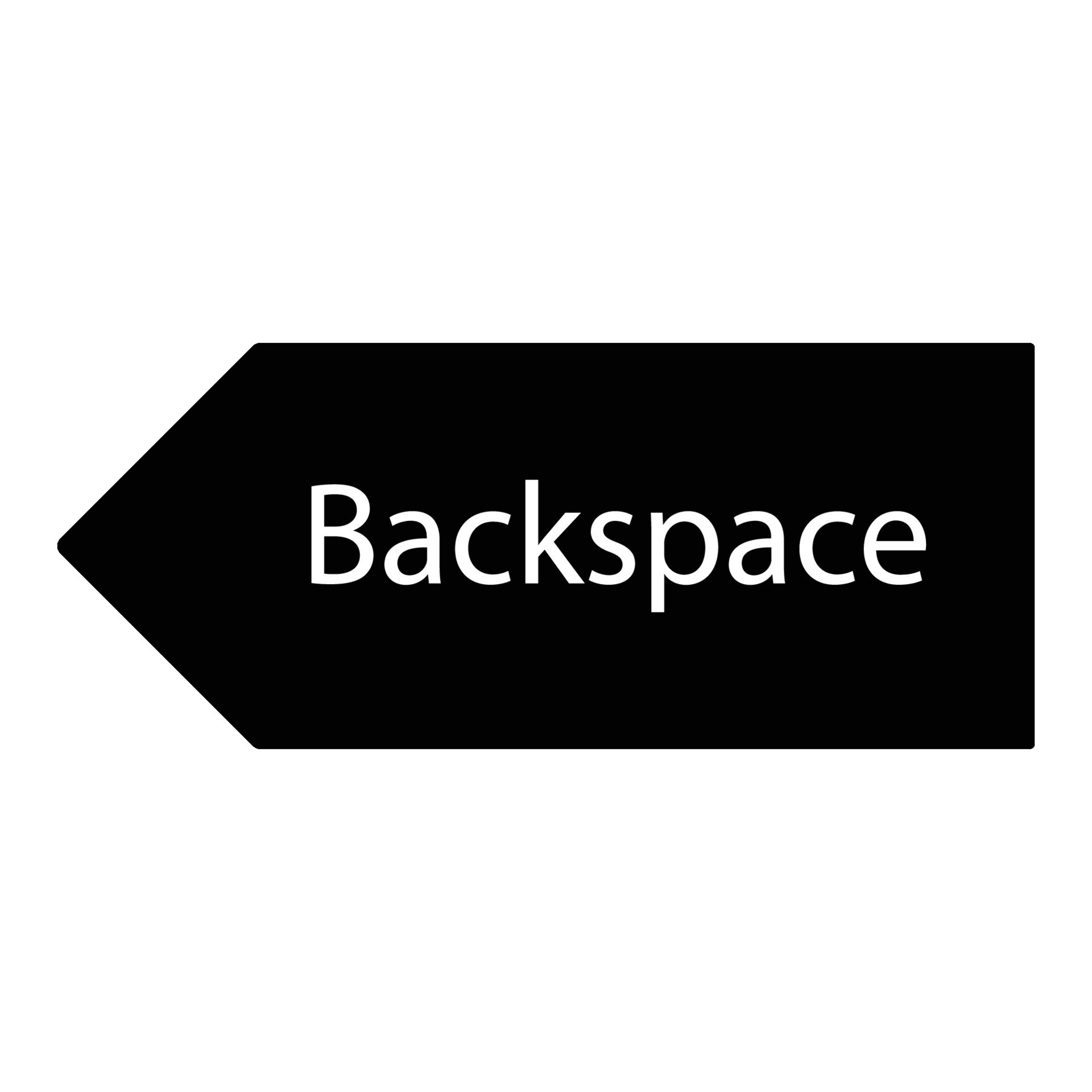 Backspace button icon vector 27210391 Vector Art at Vecteezy