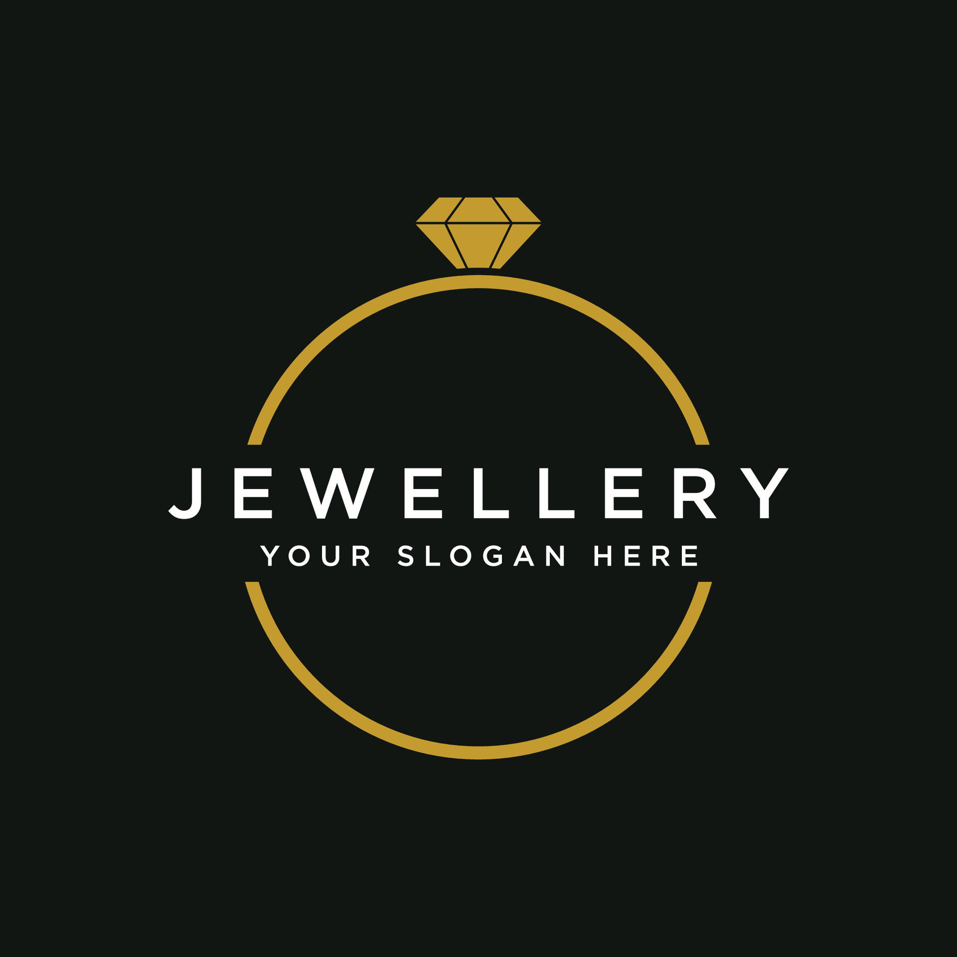 Luxury Vintage Jewelry Logo Template Design With Creative Idea With