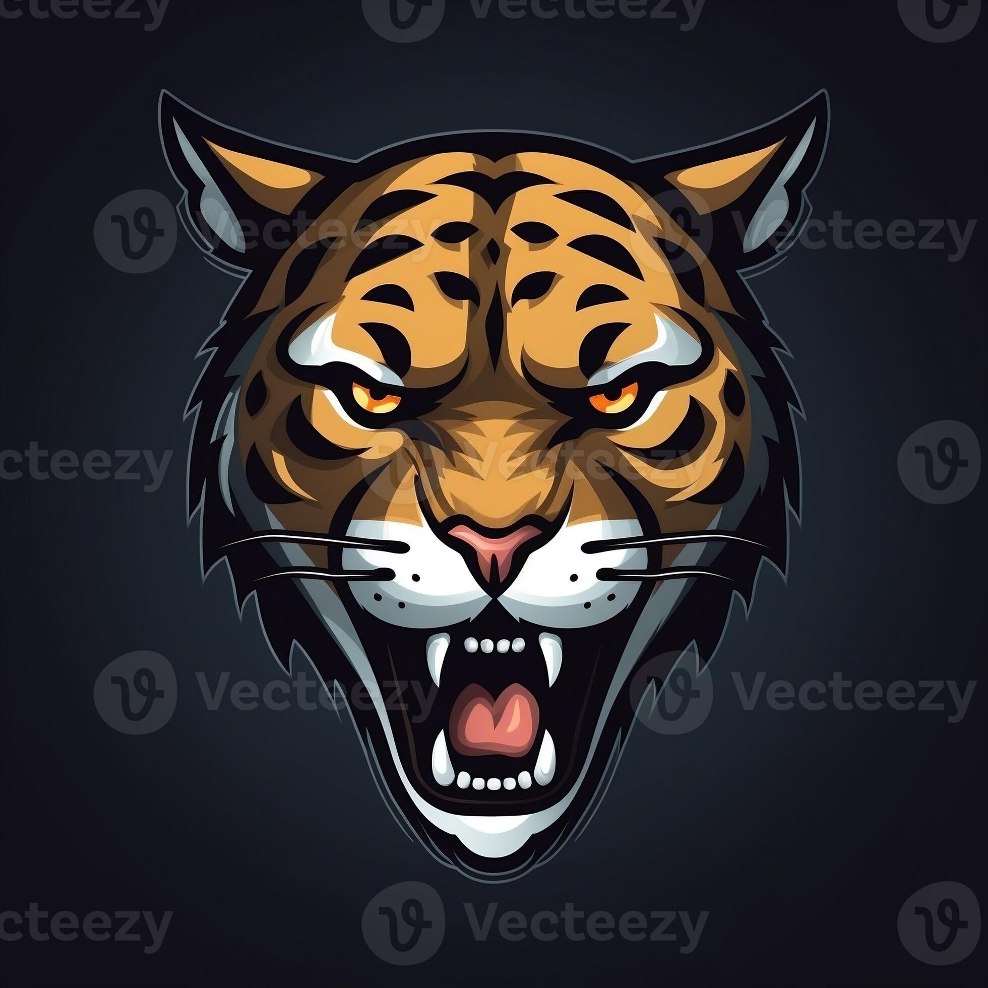 Jaguar Head Mascot Esport Logo Vector Illustration With Isolated Background Generative Ai