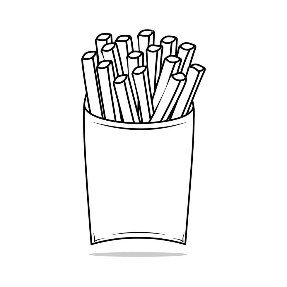 rápido comida francés papas fritas icono vector. lineal estilo firmar ... rápido comida francés papas fritas icono vector. lineal estilo firmar ...