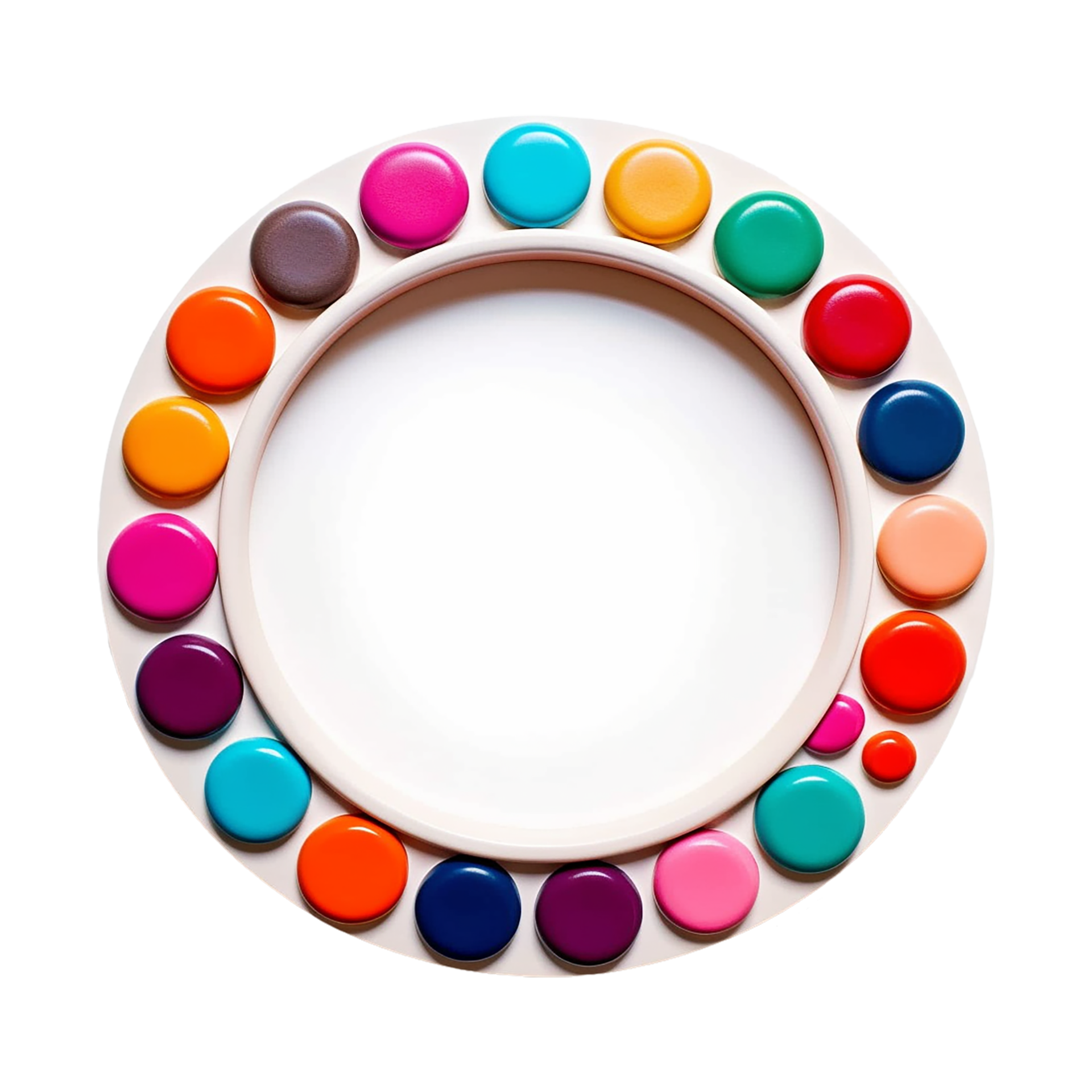 Circle Frame, Circle Frame Png, Circle Frame Bold Color, Circle Frame ...