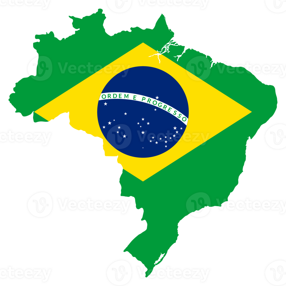 Brazil map with flag. Brazilian map with flag. 27223554 PNG Brazil map with flag. Brazilian map with flag. 27223554 PNG