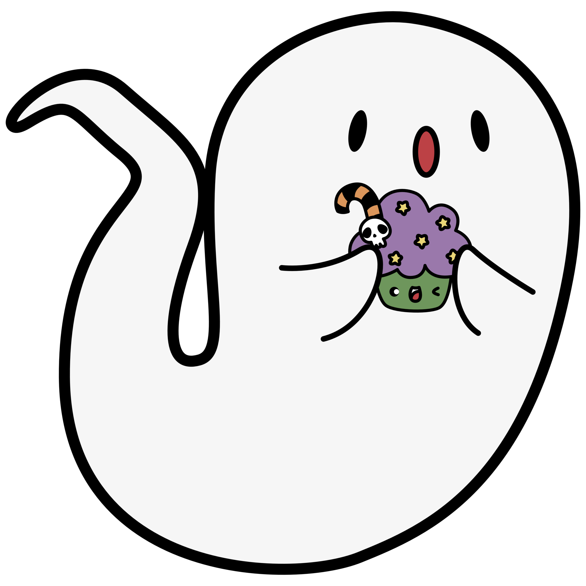 Cute Ghost Halloween 27225519 Png
