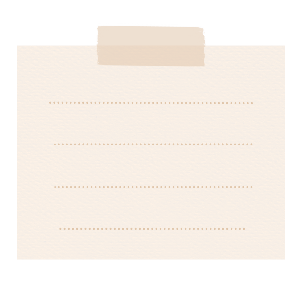 Aesthetic Sticky Note 27228561 PNG