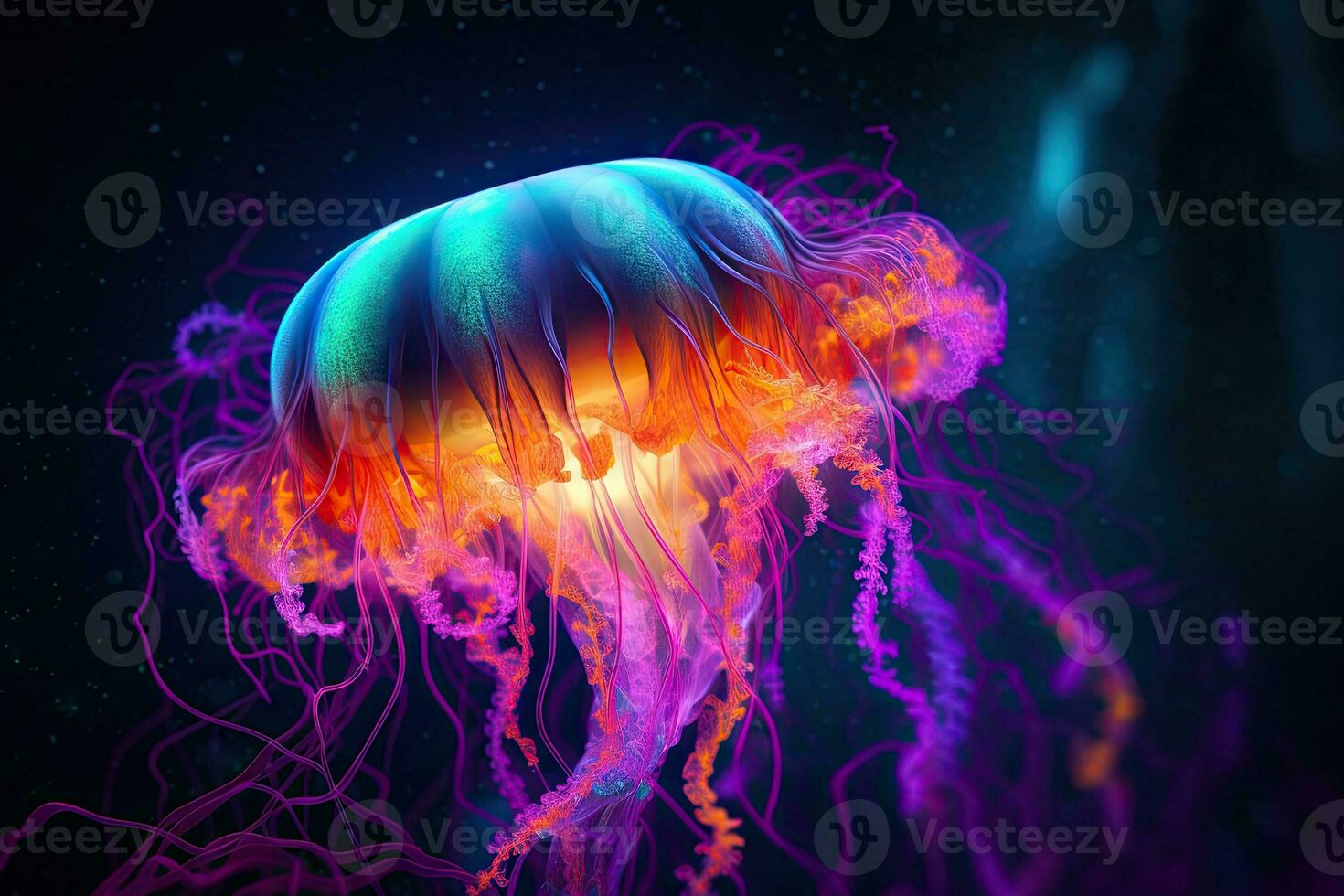 Glowing jellyfish underwater 27231060 Stock Photo at Vecteezy Glowing jellyfish underwater 27231060 Stock Photo at Vecteezy