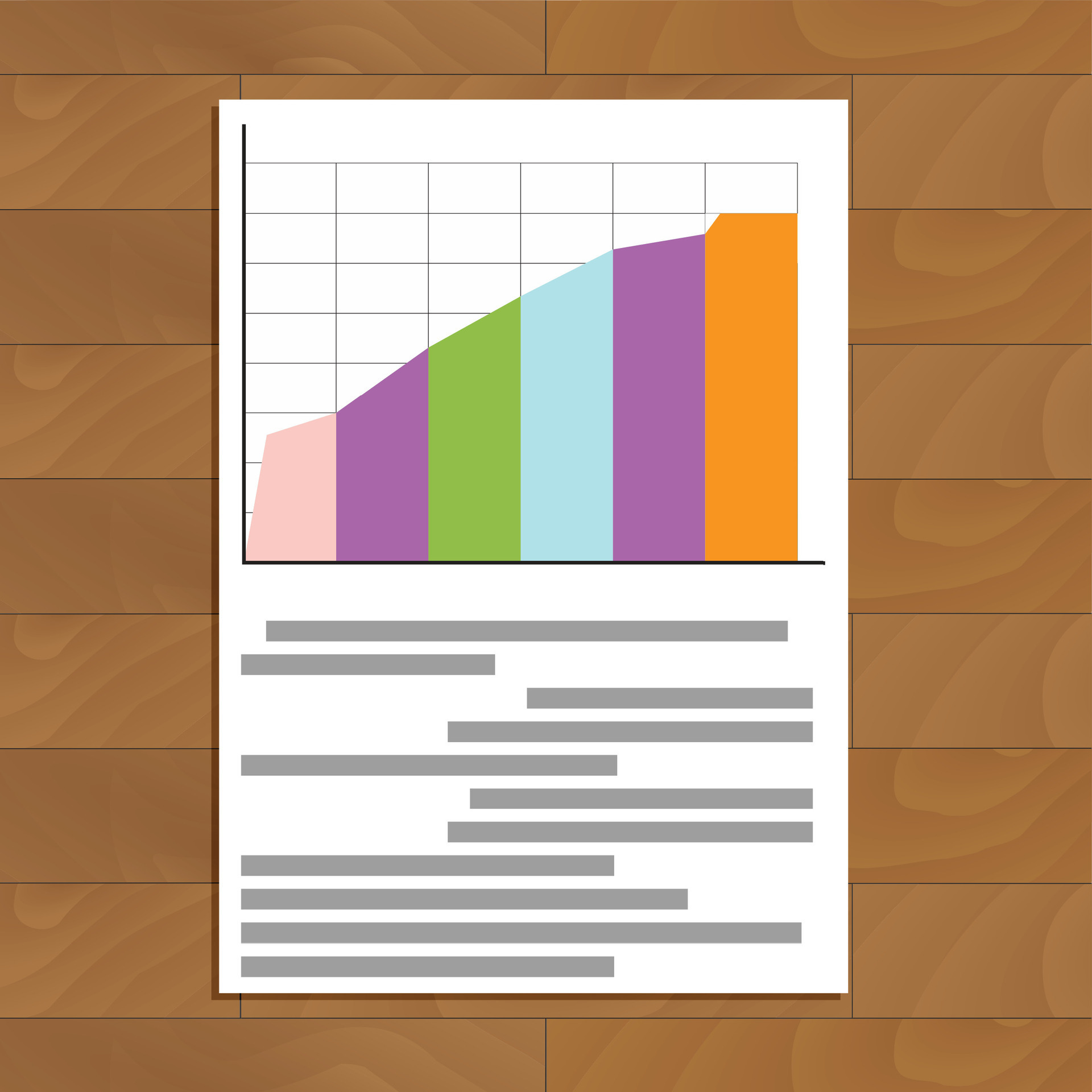 Document chart vector. Infographic analytics and economy chart business ...