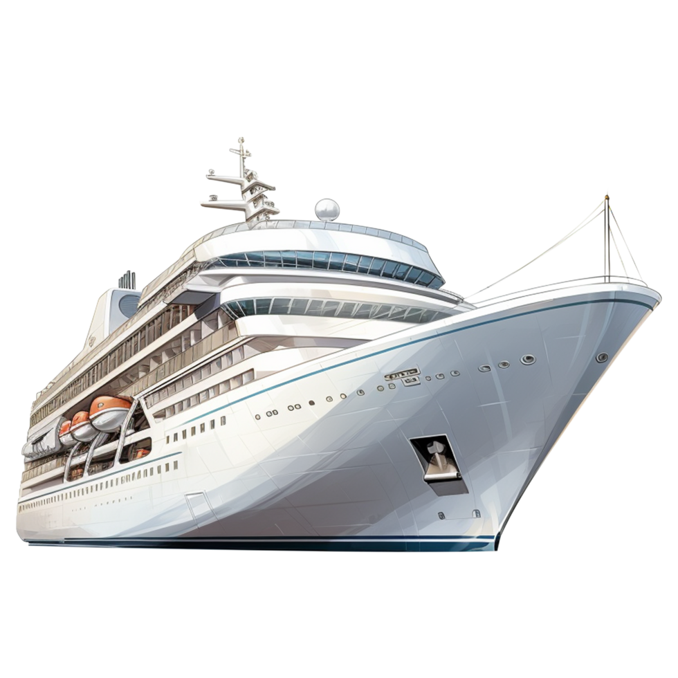 Schiff png groß Schiff luxuriös Schiff Schiff Dampfer Schiff transparent Hintergrund ai ...
