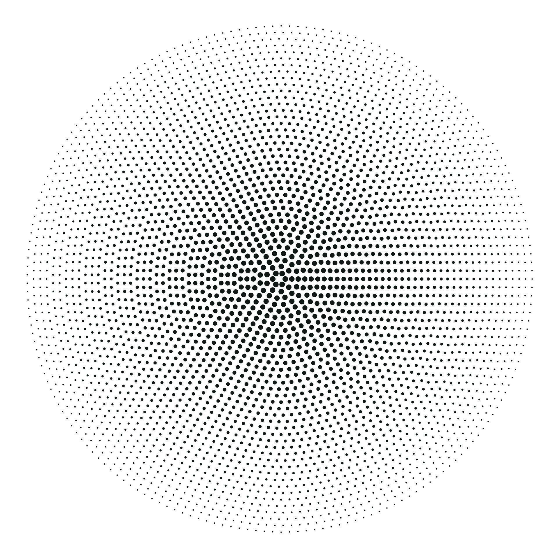 Halftone circles, halftone dots pattern. Vector halftone geometric dots ...