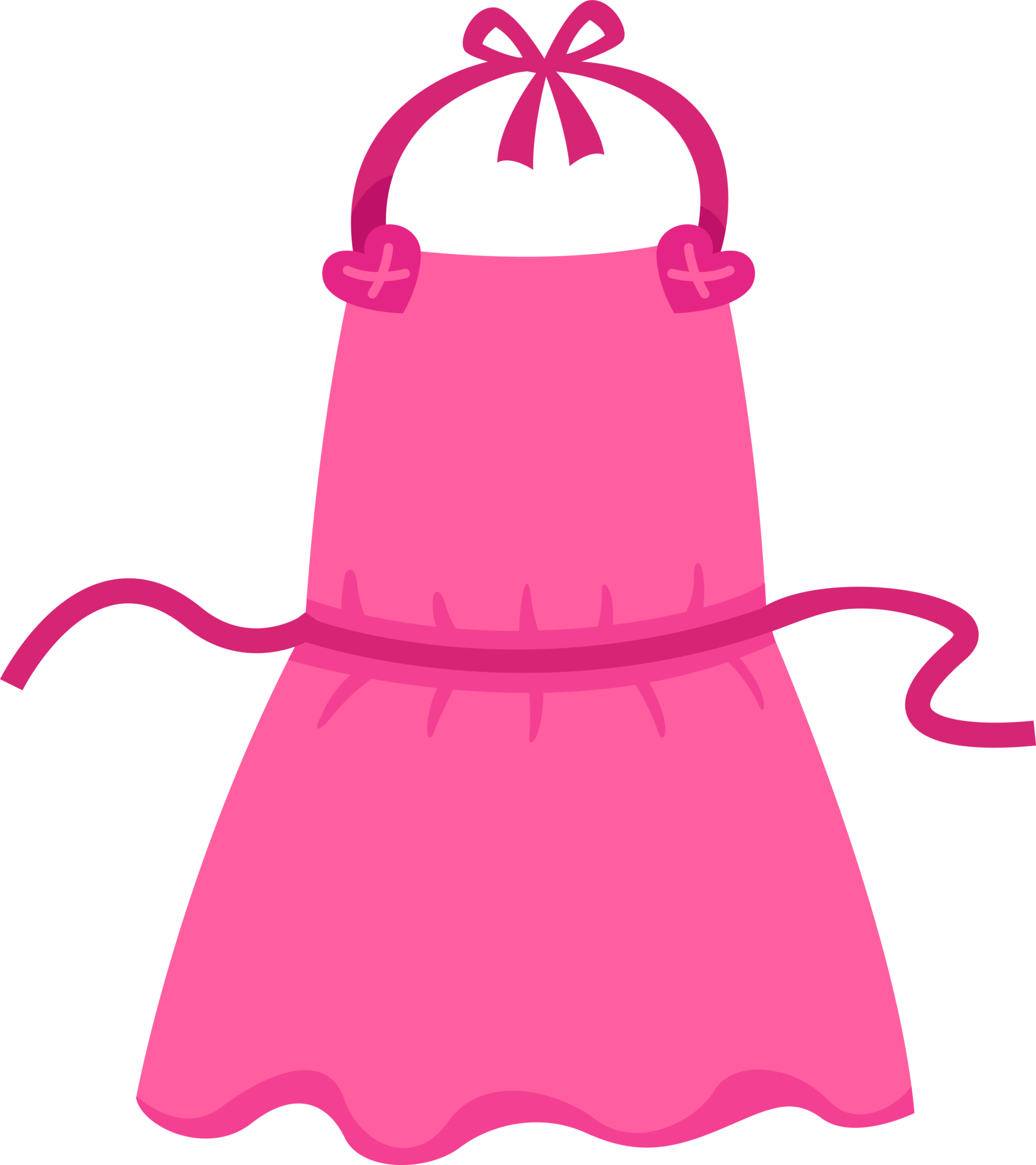 Illustration Pink Apron 27232716 Png
