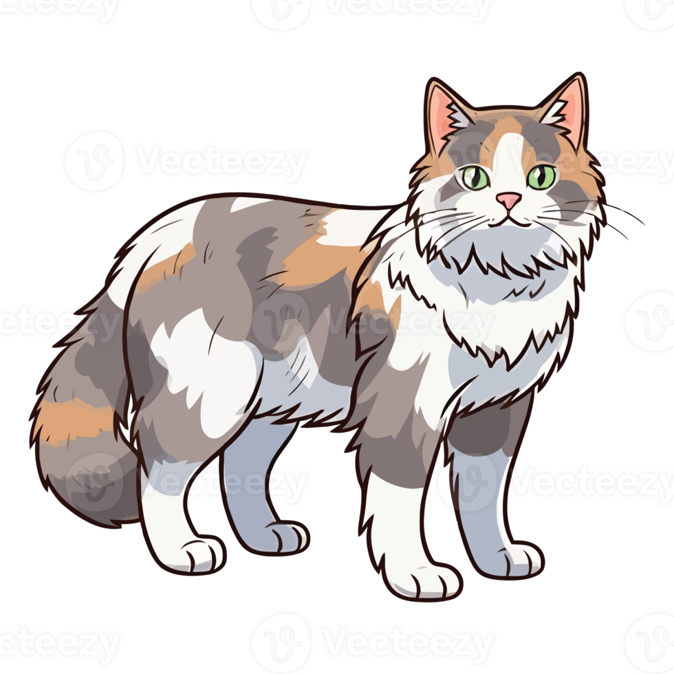 Proud American Bobtail Cat Ai Generative 27233042 Png