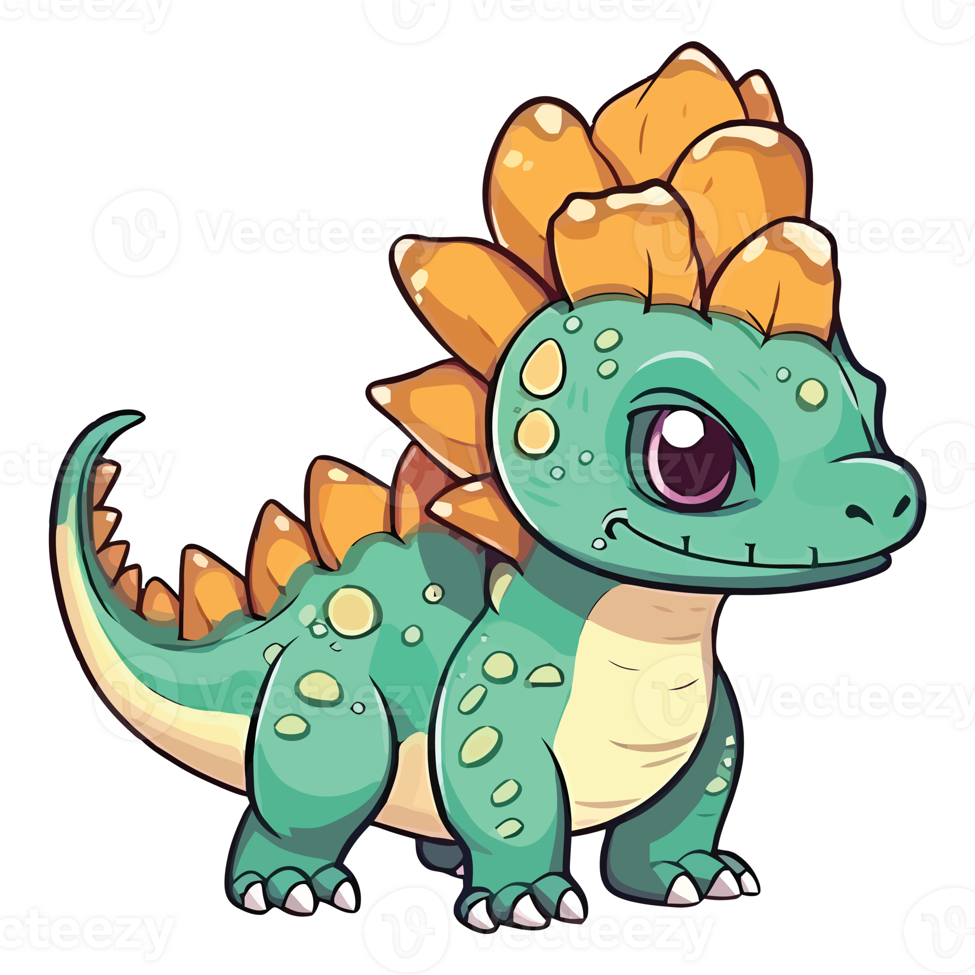 2d Cute Pachycephalosaurus Dinosaur Ai Generative 27234748 Png