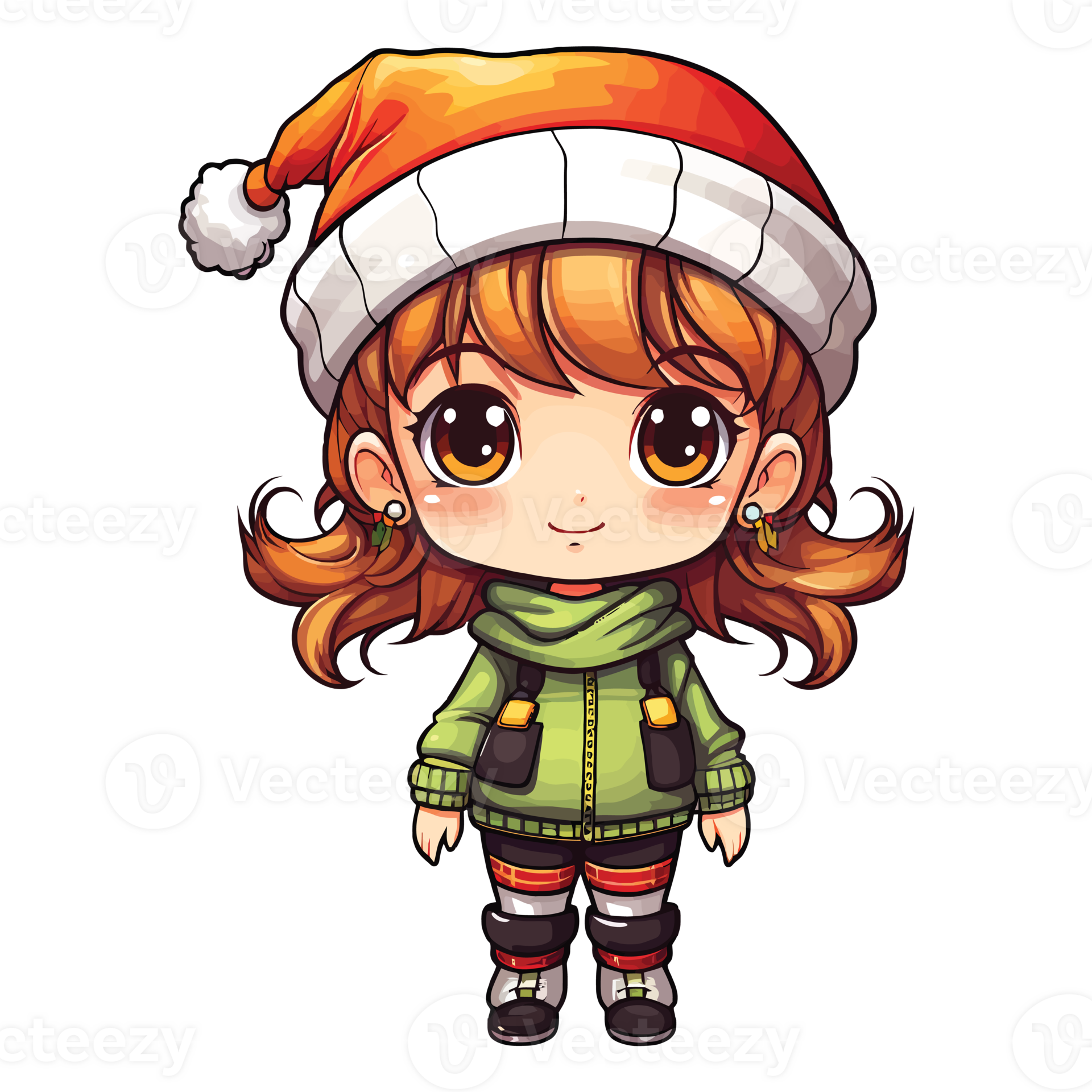 Cute Christmas Elf Clipart Illustration Ai Generative 27235177 Png