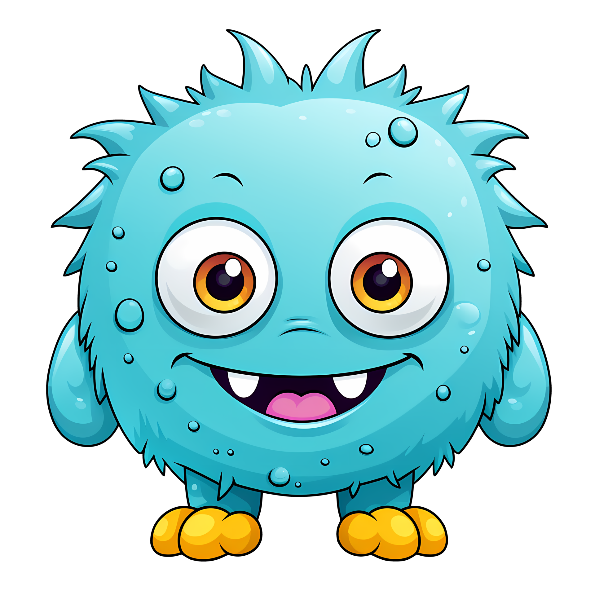 Cute Monster Clipart 2d Illustration Ai Generative 27235357 Png