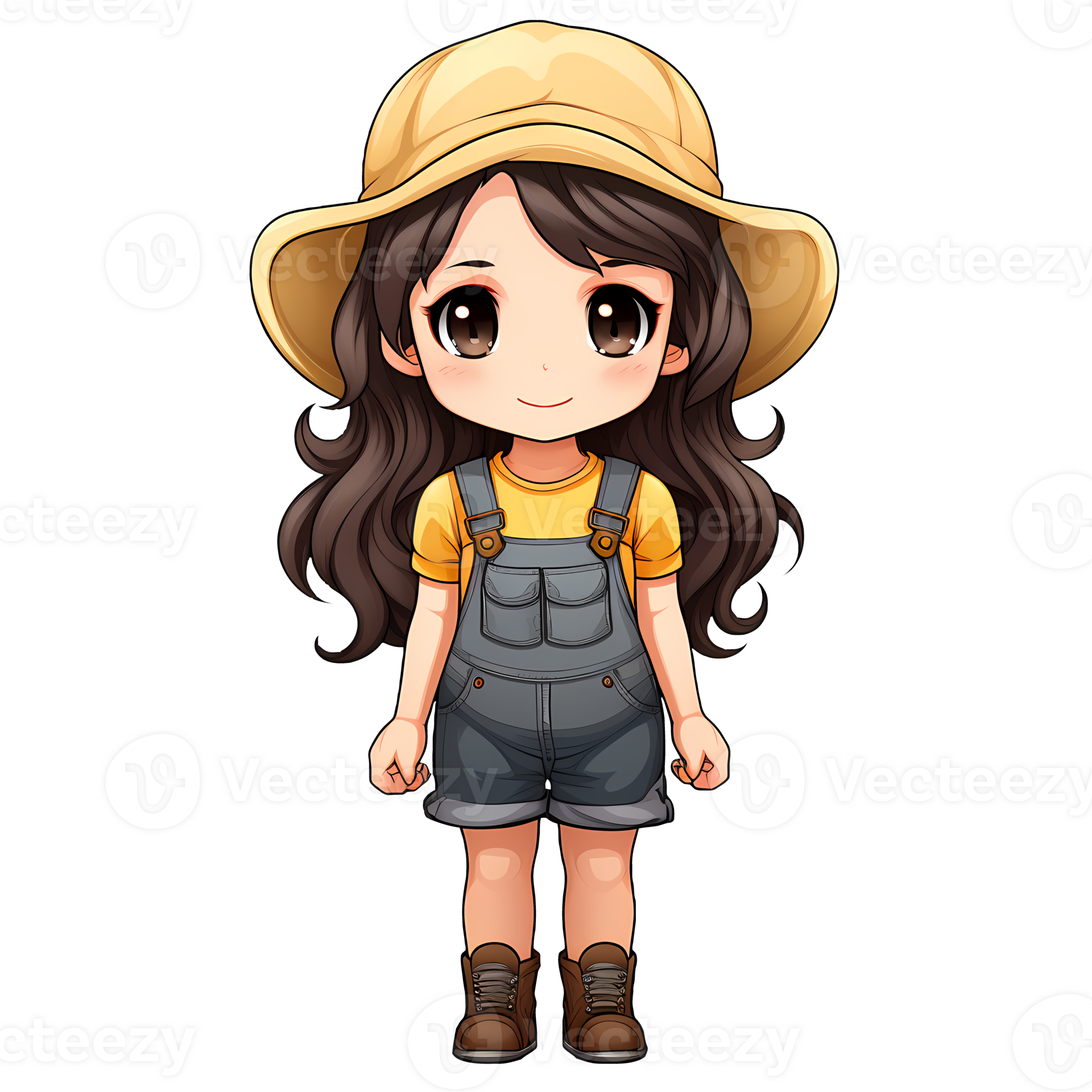 Cute Country Girl Clipart Illustration Ai Generative 27235491 Png