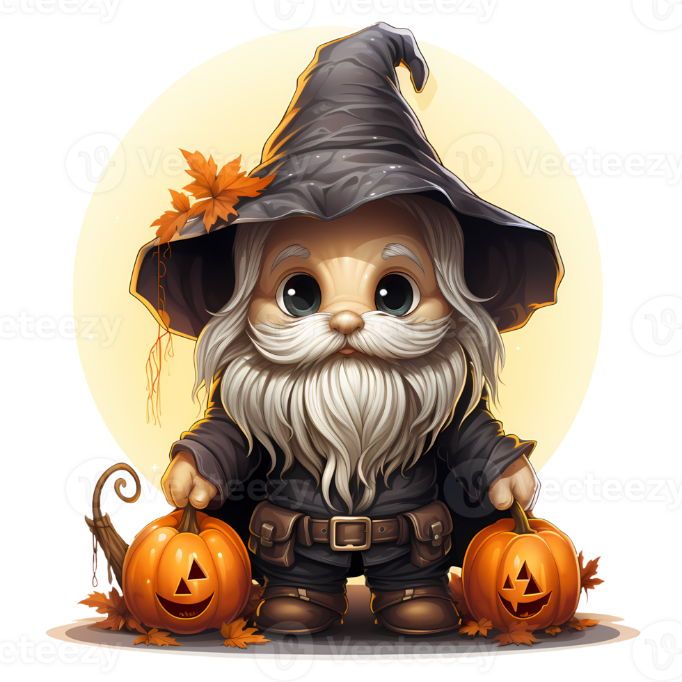 Halloween Gnome Clipart Illustration AI Generative 27236537 PNG