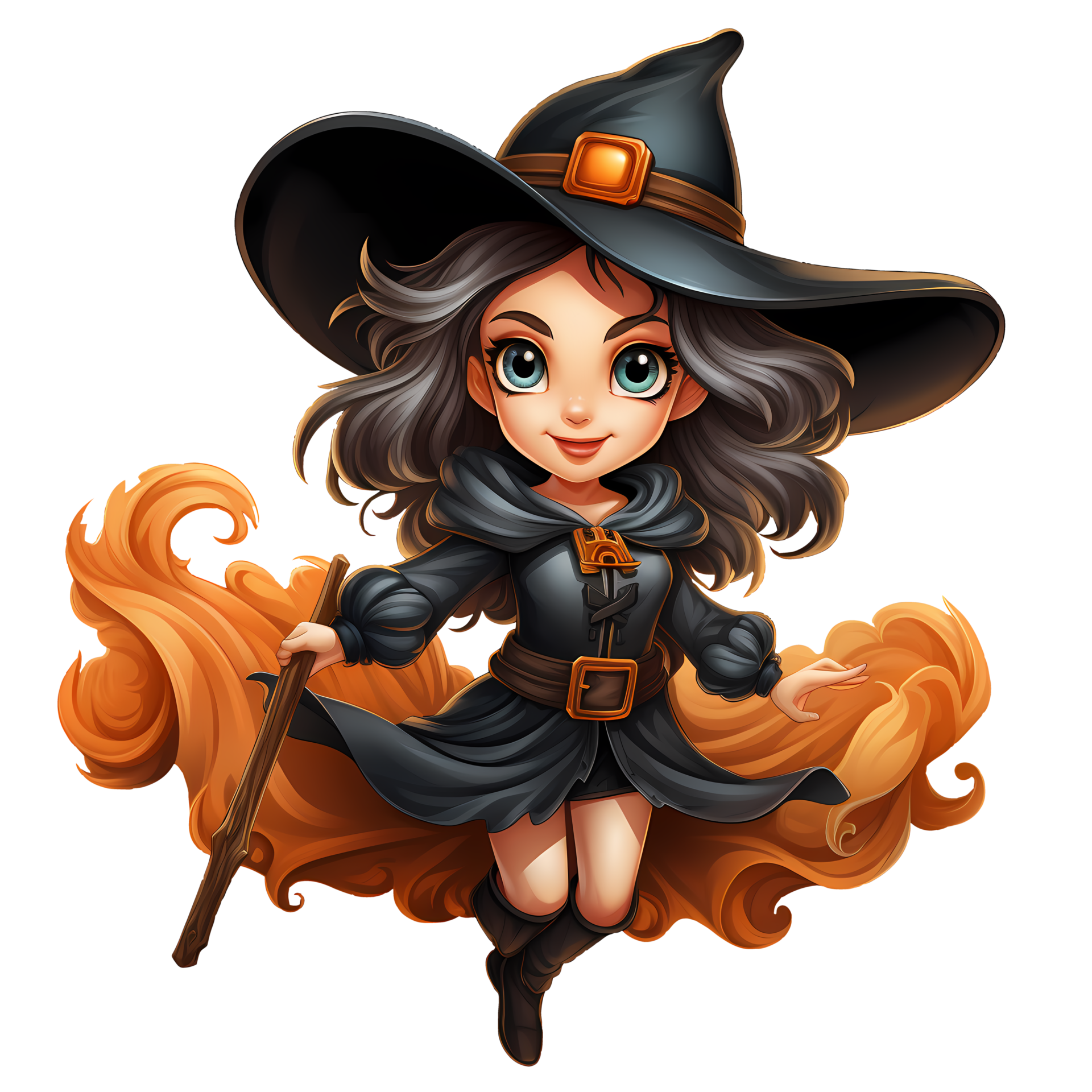 Cute Witches Clipart