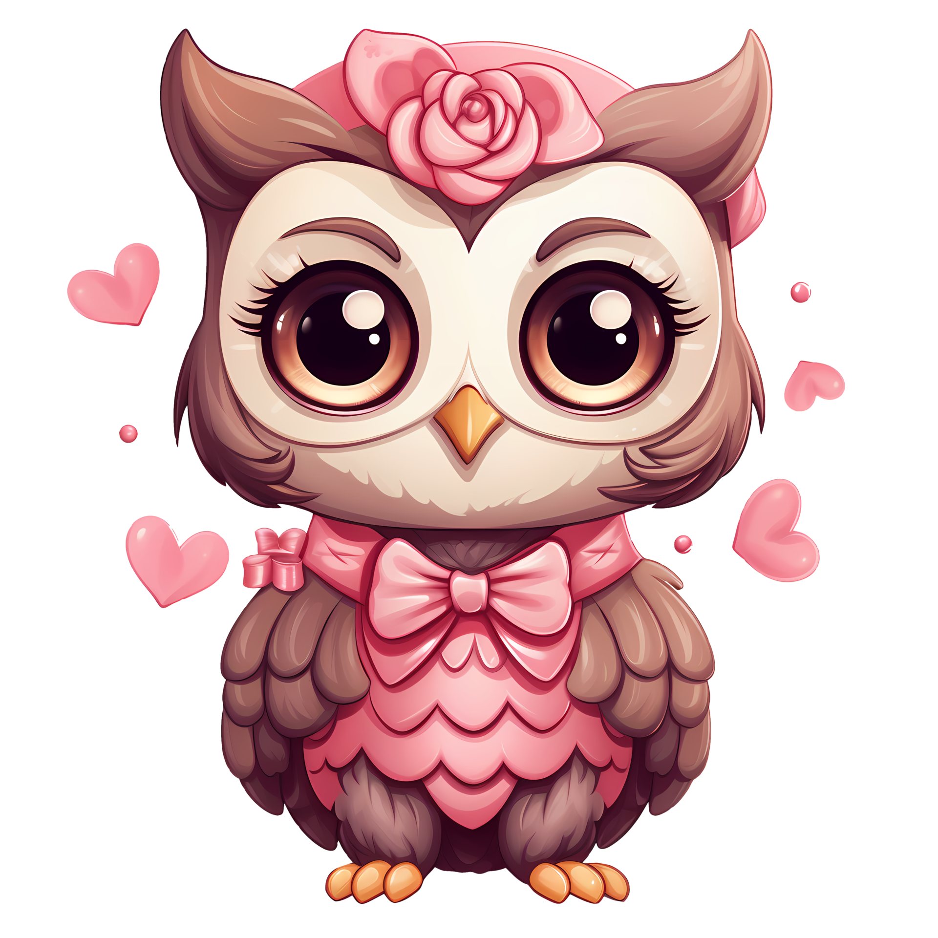Pink Owl Png