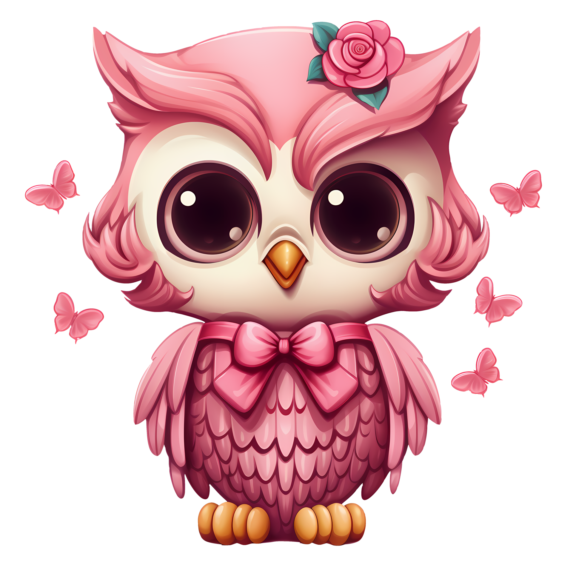 Cute Baby Owls Clip Art