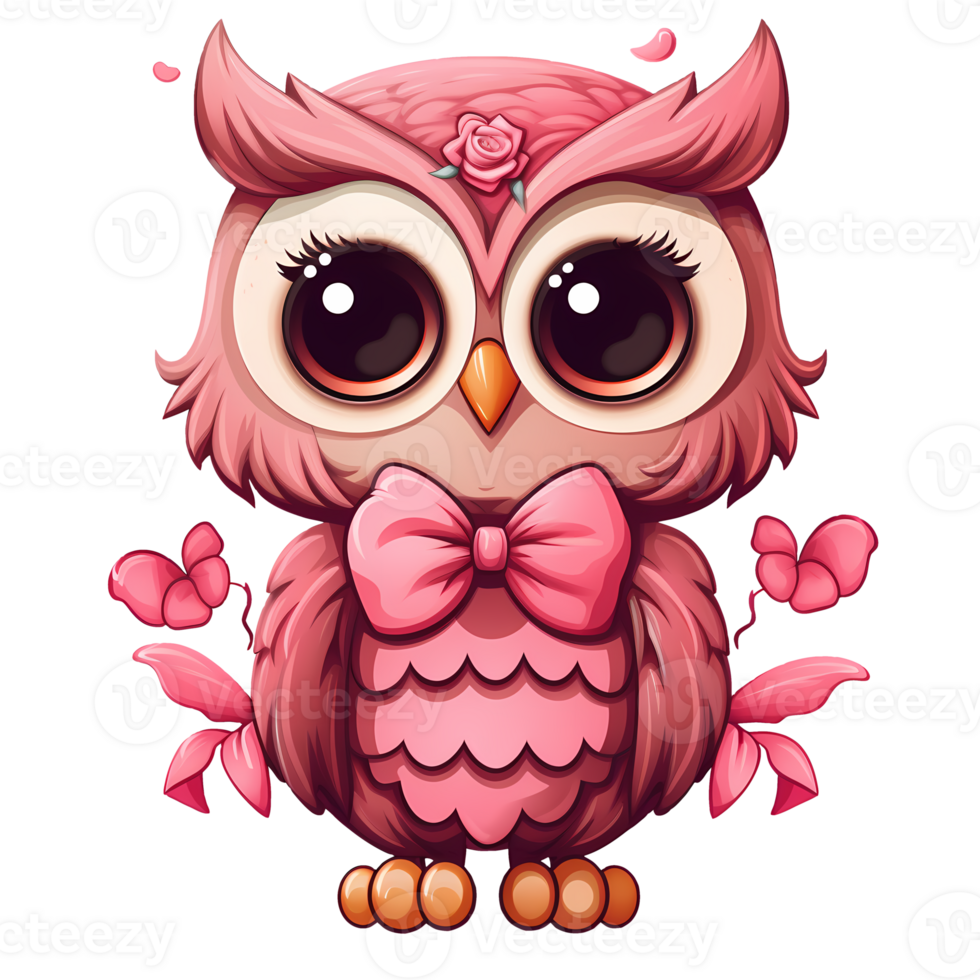 Cute Pink Owl Wallpapers