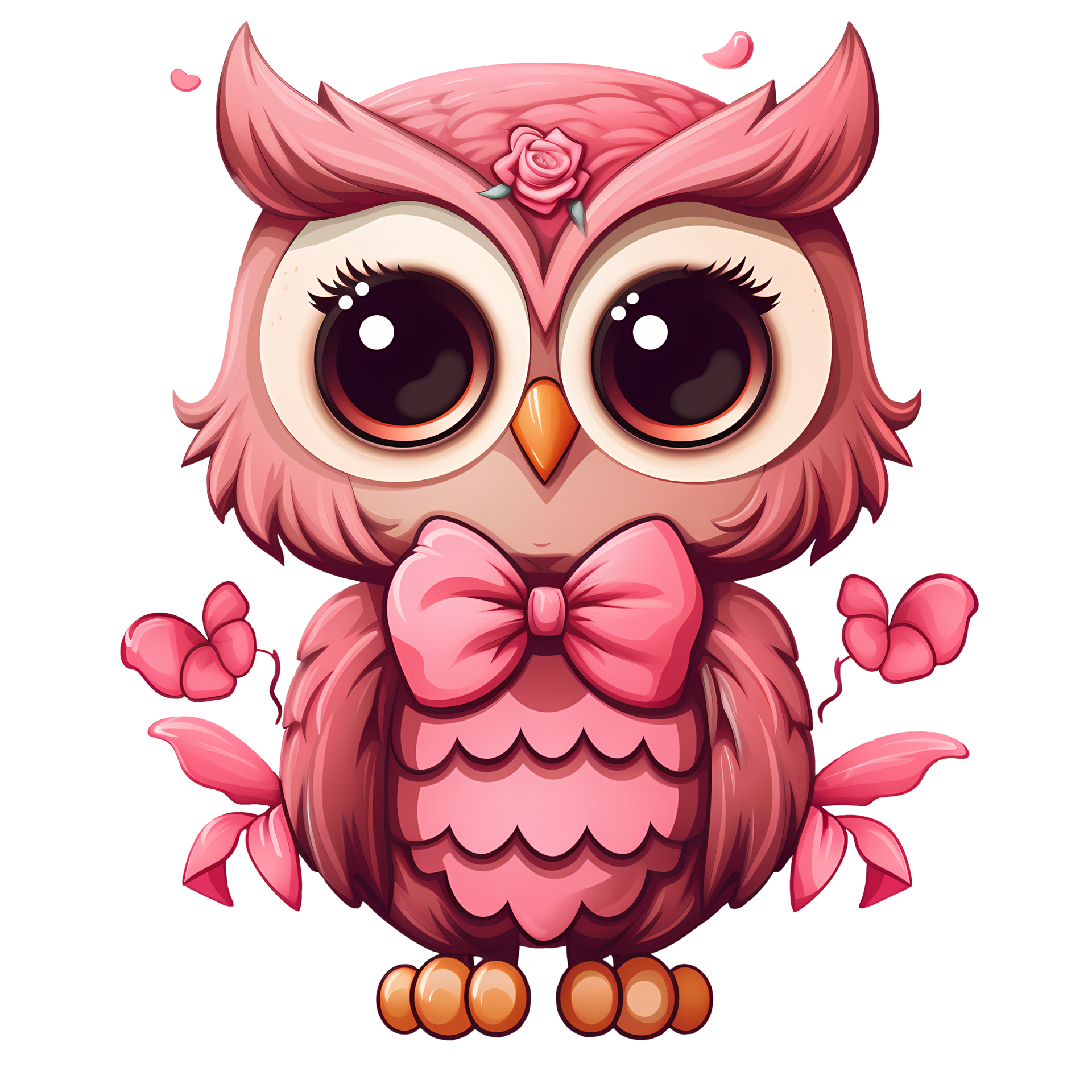 Pink Owl Png