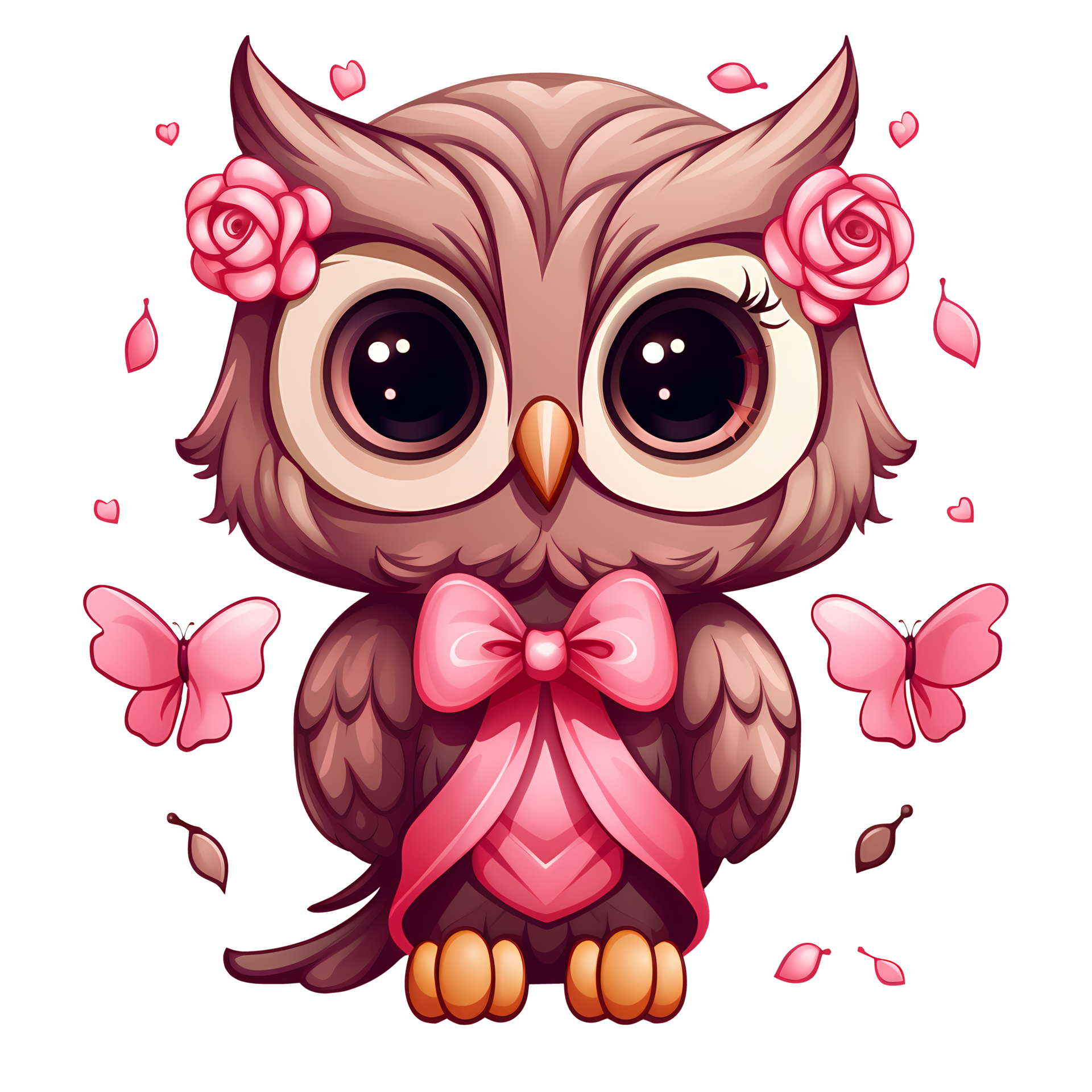 Pink Owl Png