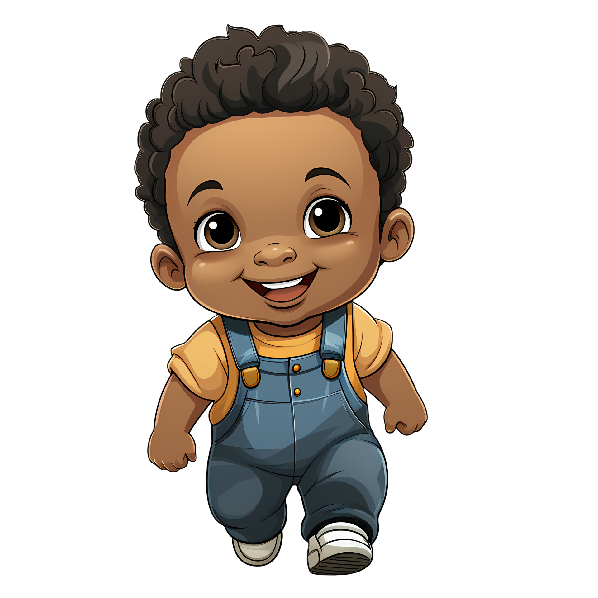 African American Baby Boy Clipart