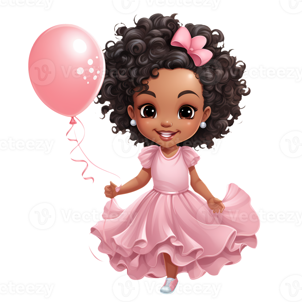 African American Baby Girl Clip Art