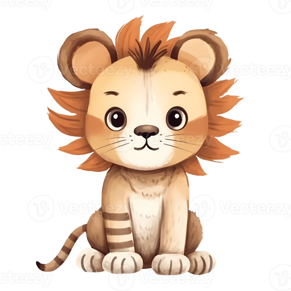 Baby Lion Animals Clipart