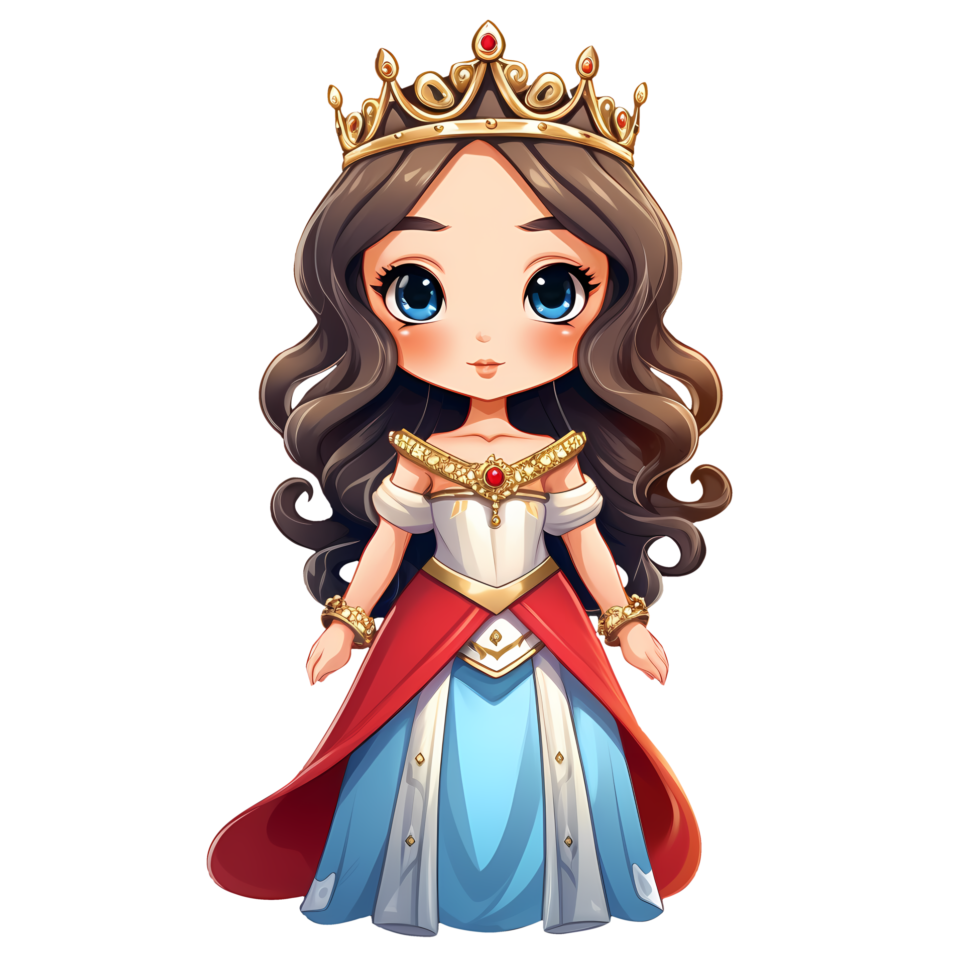 mignonne Princesse clipart illustration ai génératif 27238424 PNG