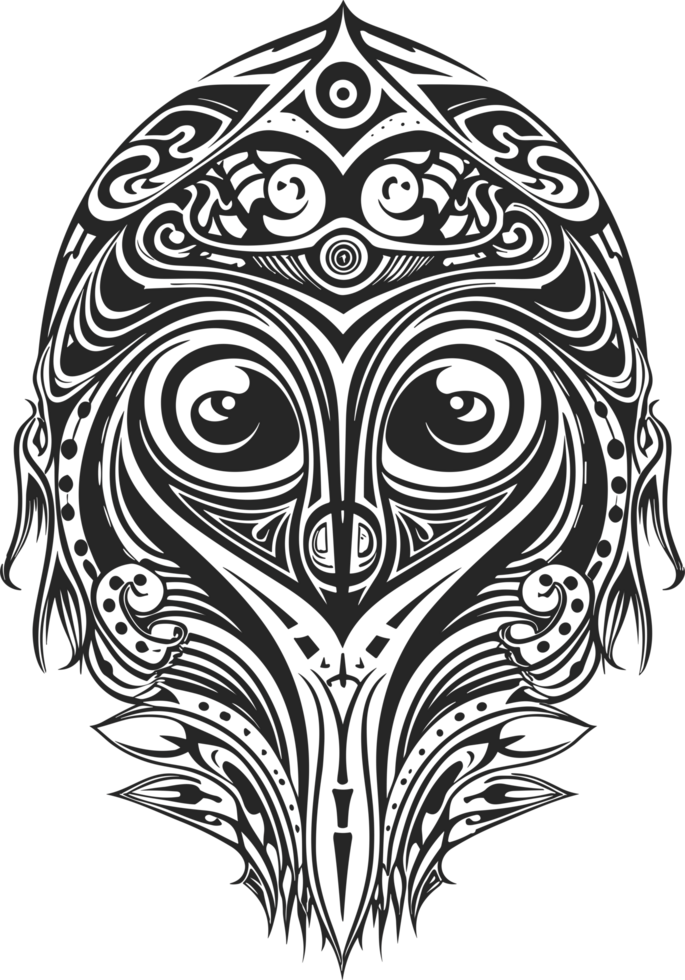 Maori Tattoo Ornament Maori Taniwha Ai Generative 27240260 Png