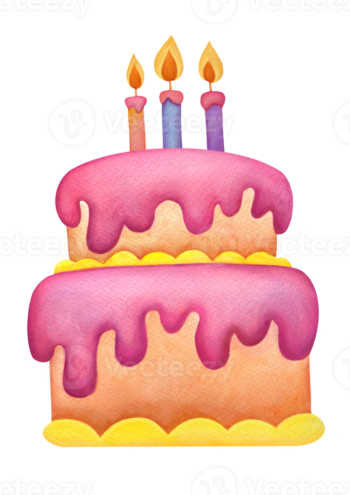Pink Birthday Cake Clipart